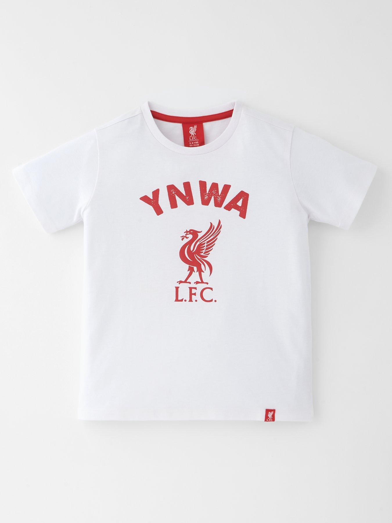 Liverpool FC Junior Short Sleeve YNWA T-shirt - White | Littlewoods