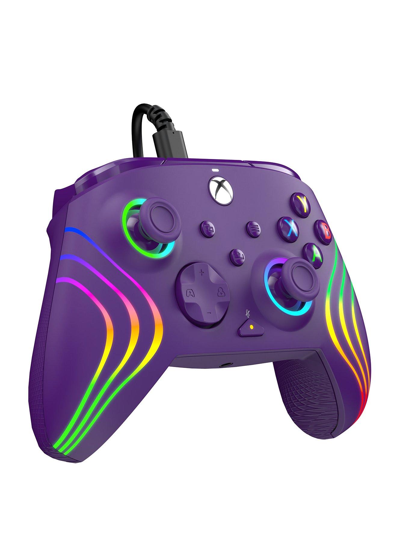 pdp Afterglow Wave Wired Controller - Xbox Series X - Purple | Littlewoods