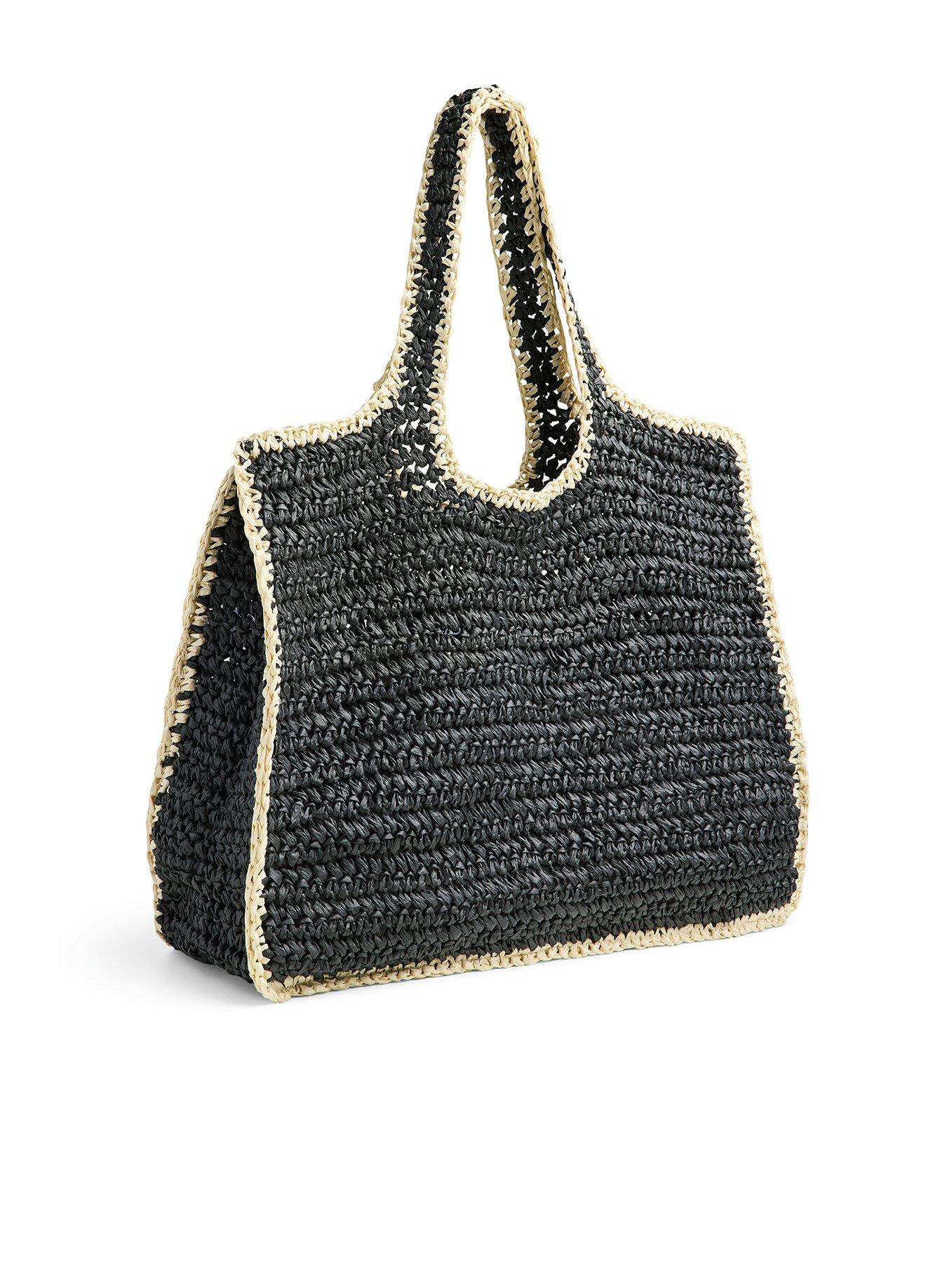 PIECES Lydia Contrast Shopper - Black | Littlewoods