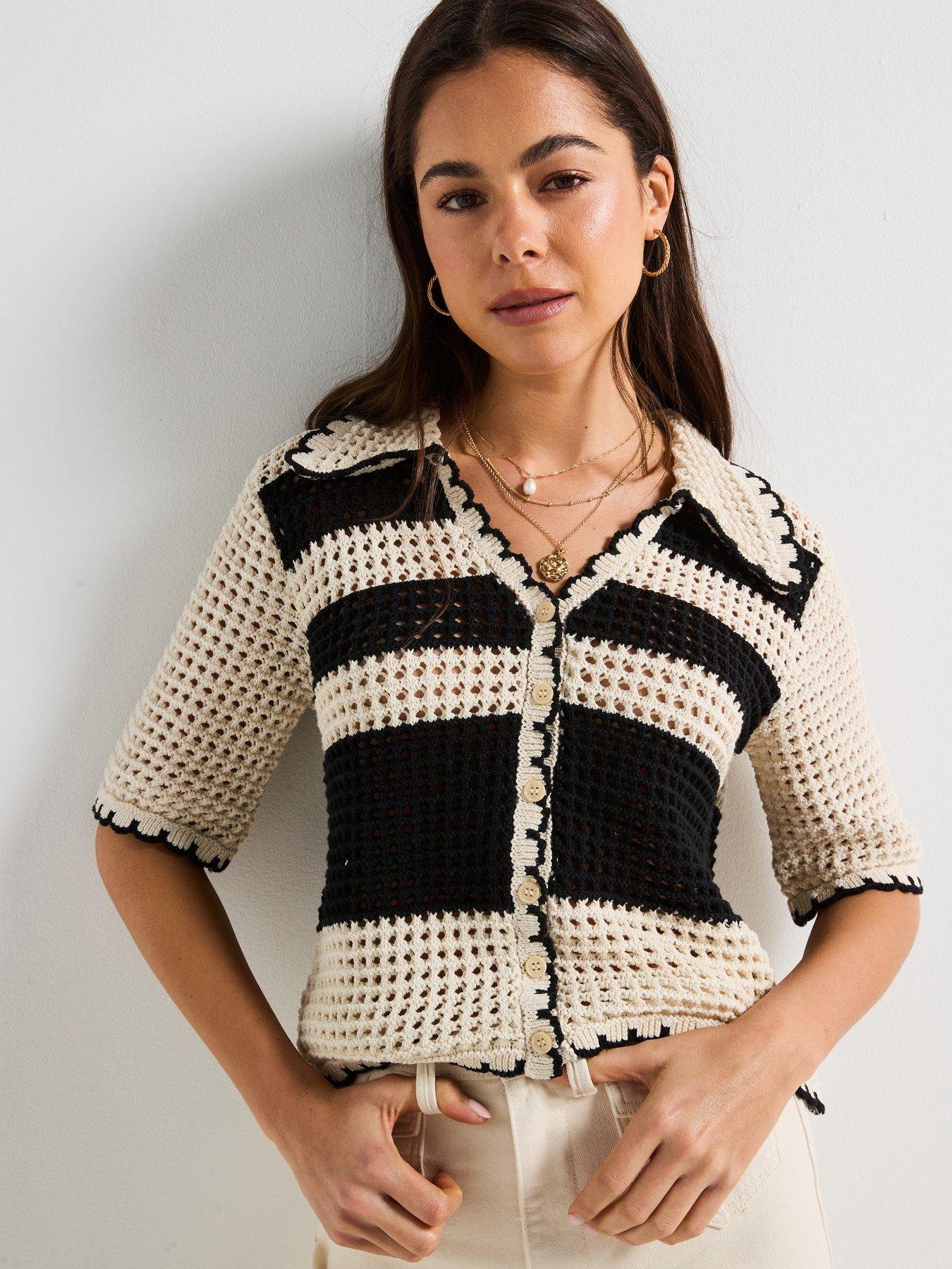 Only Lucie Life 3/4 Knitted Cardigan - Multi | Littlewoods