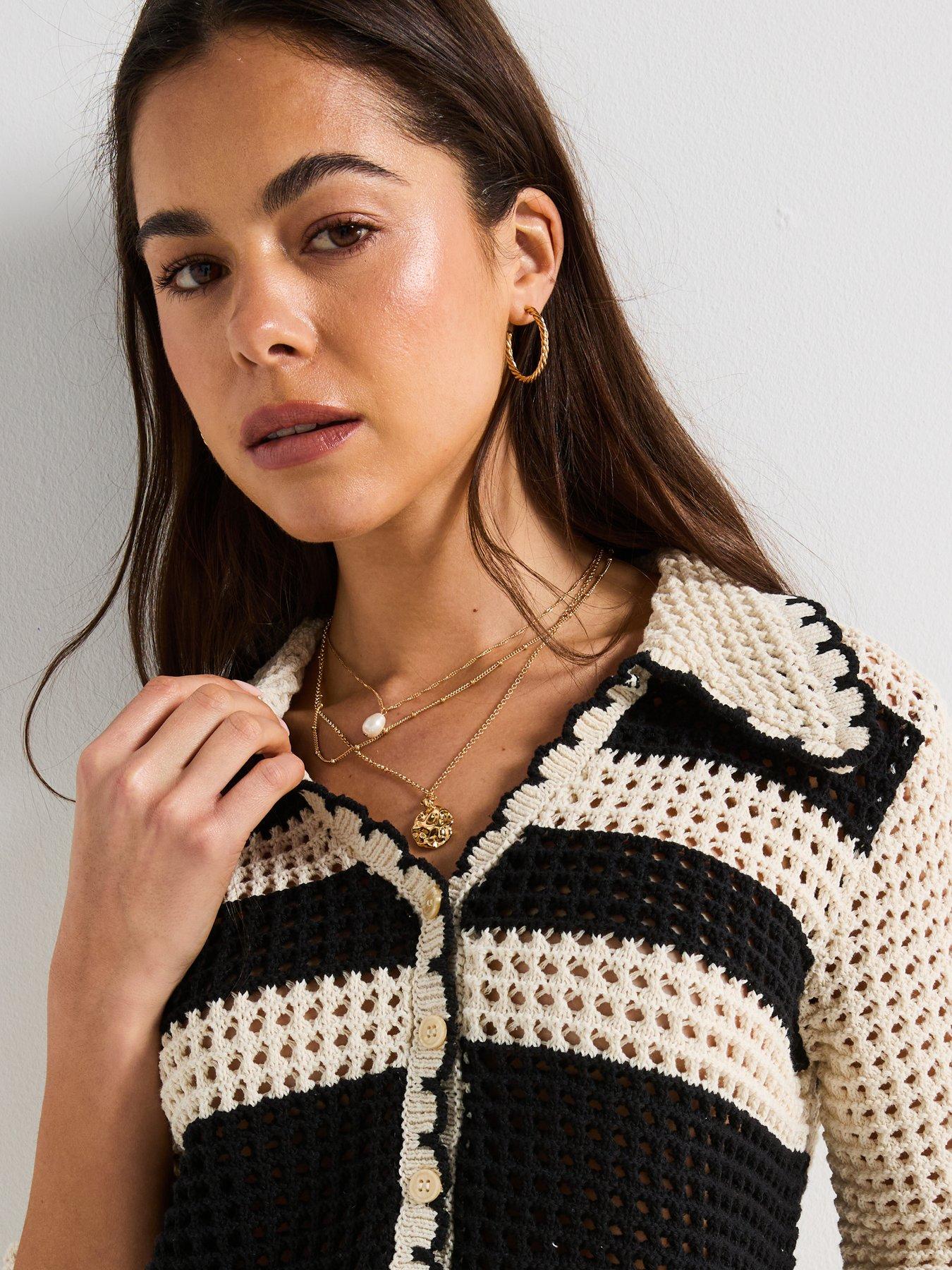 Only Lucie Life 3/4 Knitted Cardigan - Multi | Littlewoods