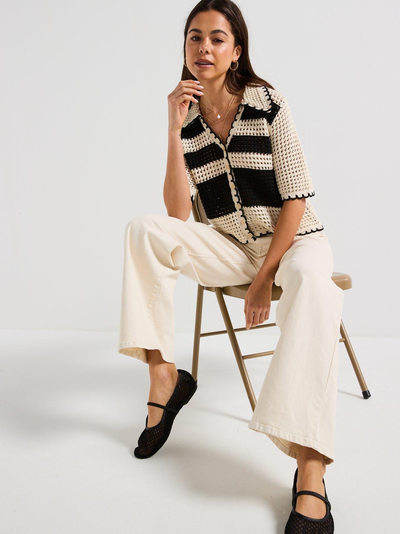 Only Lucie Life 3/4 Knitted Cardigan - Multi | Littlewoods