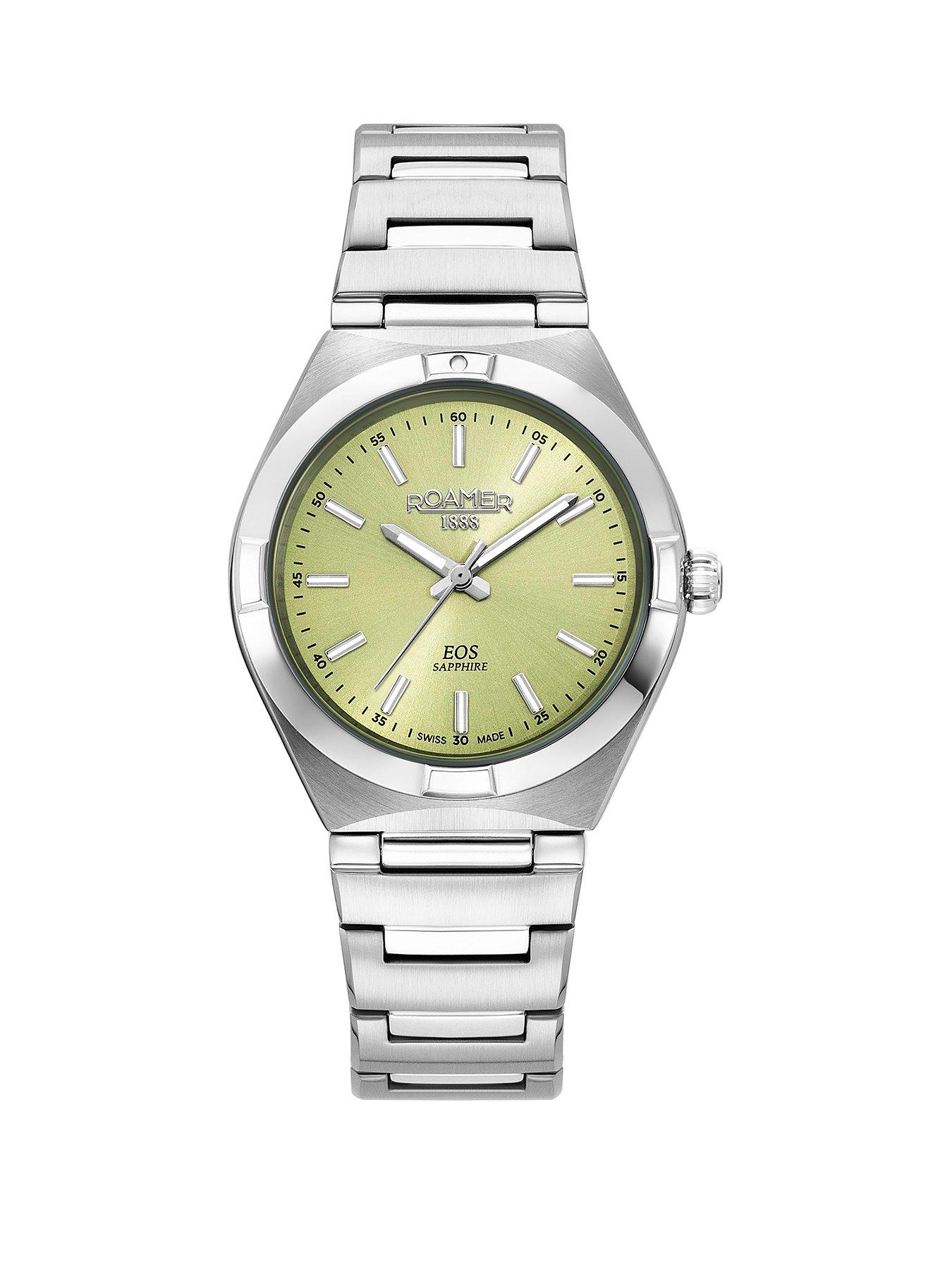 Roamer of Switzerland Swiss Made EOS Classic Ladies Watch with a Green ...
