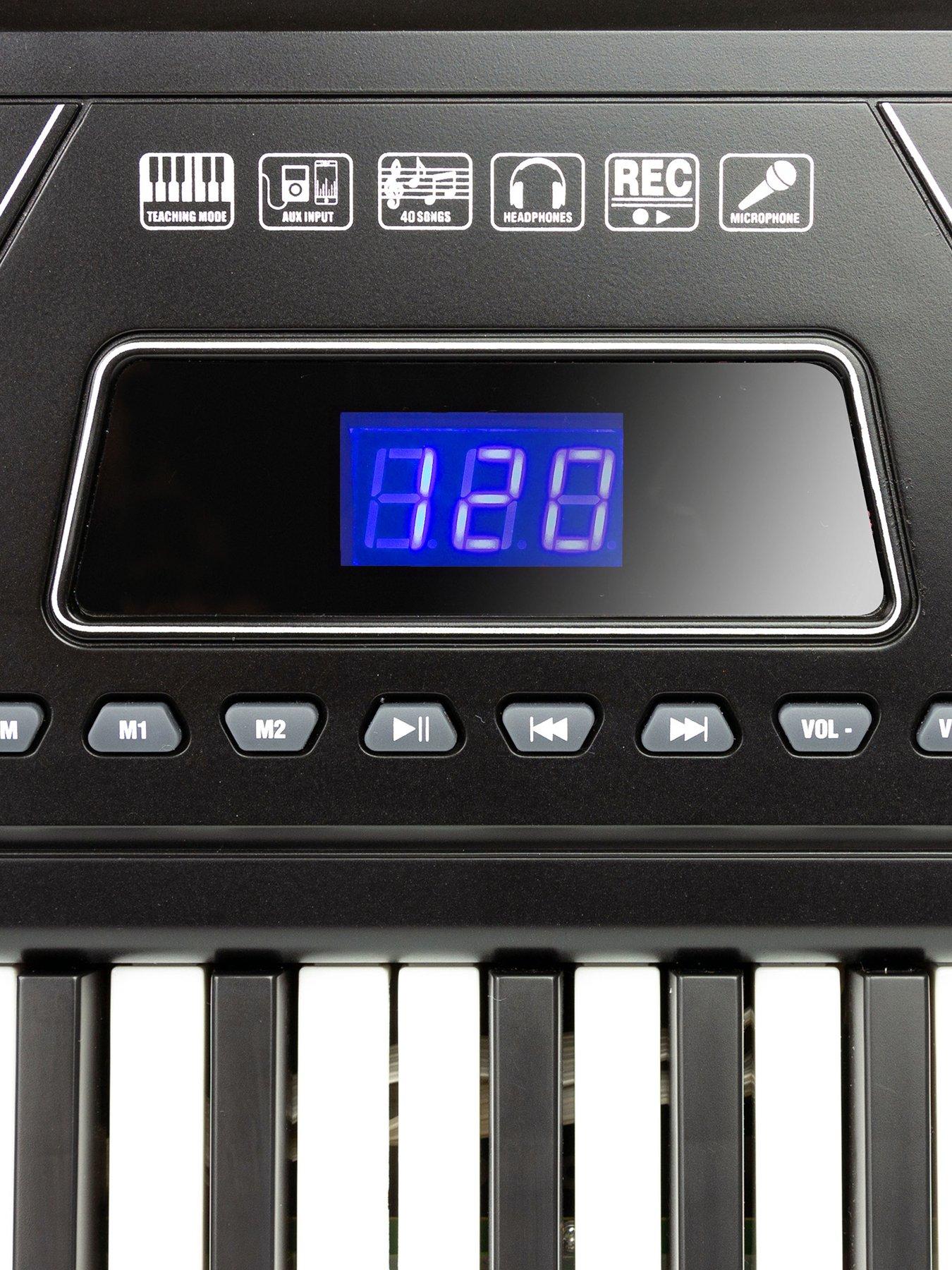 RockJam 61 Key Keyboard Piano with Pitch Bend Kit, Stand, Bench ...