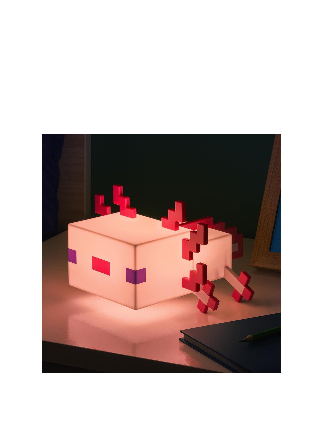 Minecraft Pink Axolotl Lamp - Officially Licensed Minecraft Night Light ...