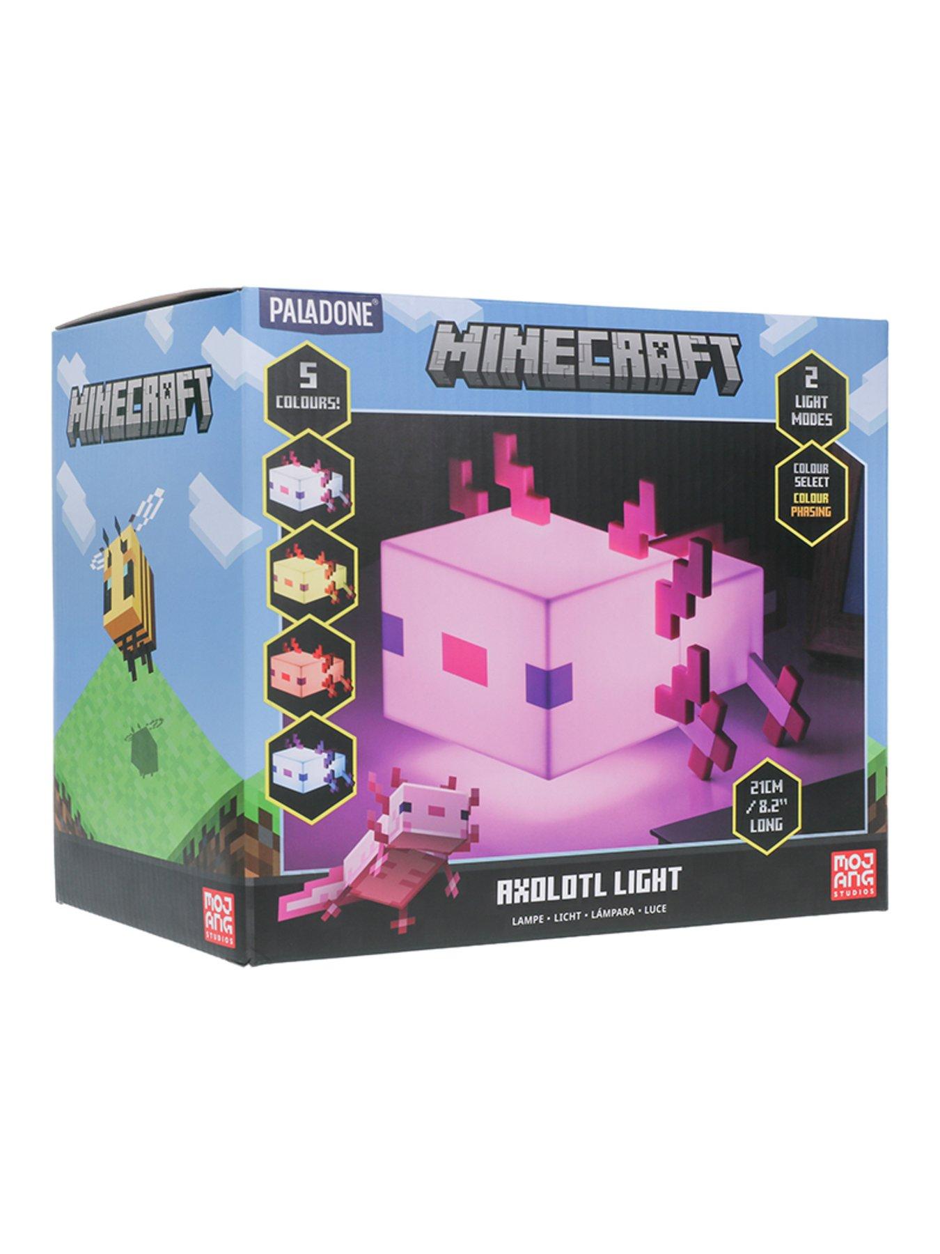 Minecraft Pink Axolotl Lamp - Officially Licensed Minecraft Night Light ...