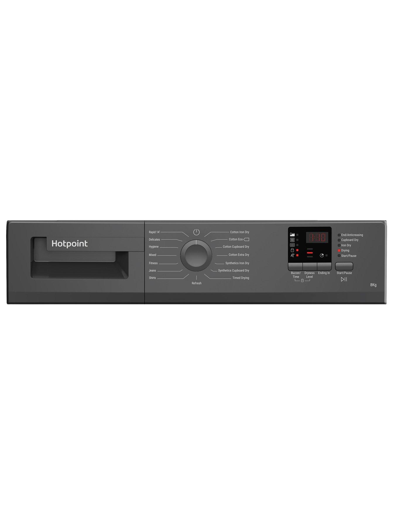Hotpoint CHDC82GGGDUK 8kg Condenser Dryer - Graphite | Littlewoods