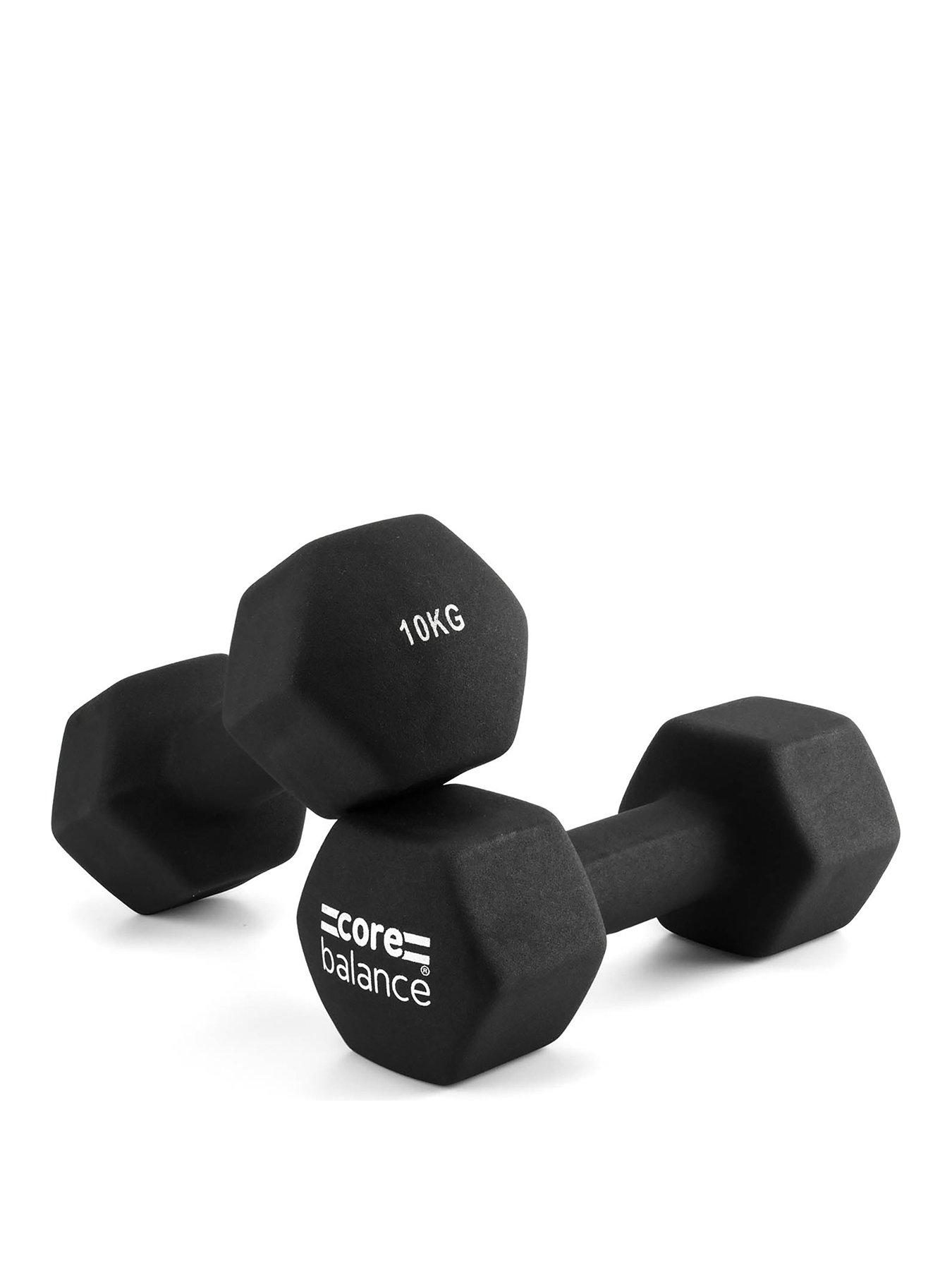 Core Balance Hex Neoprene Dumbbells (2 x 10kg) | Littlewoods