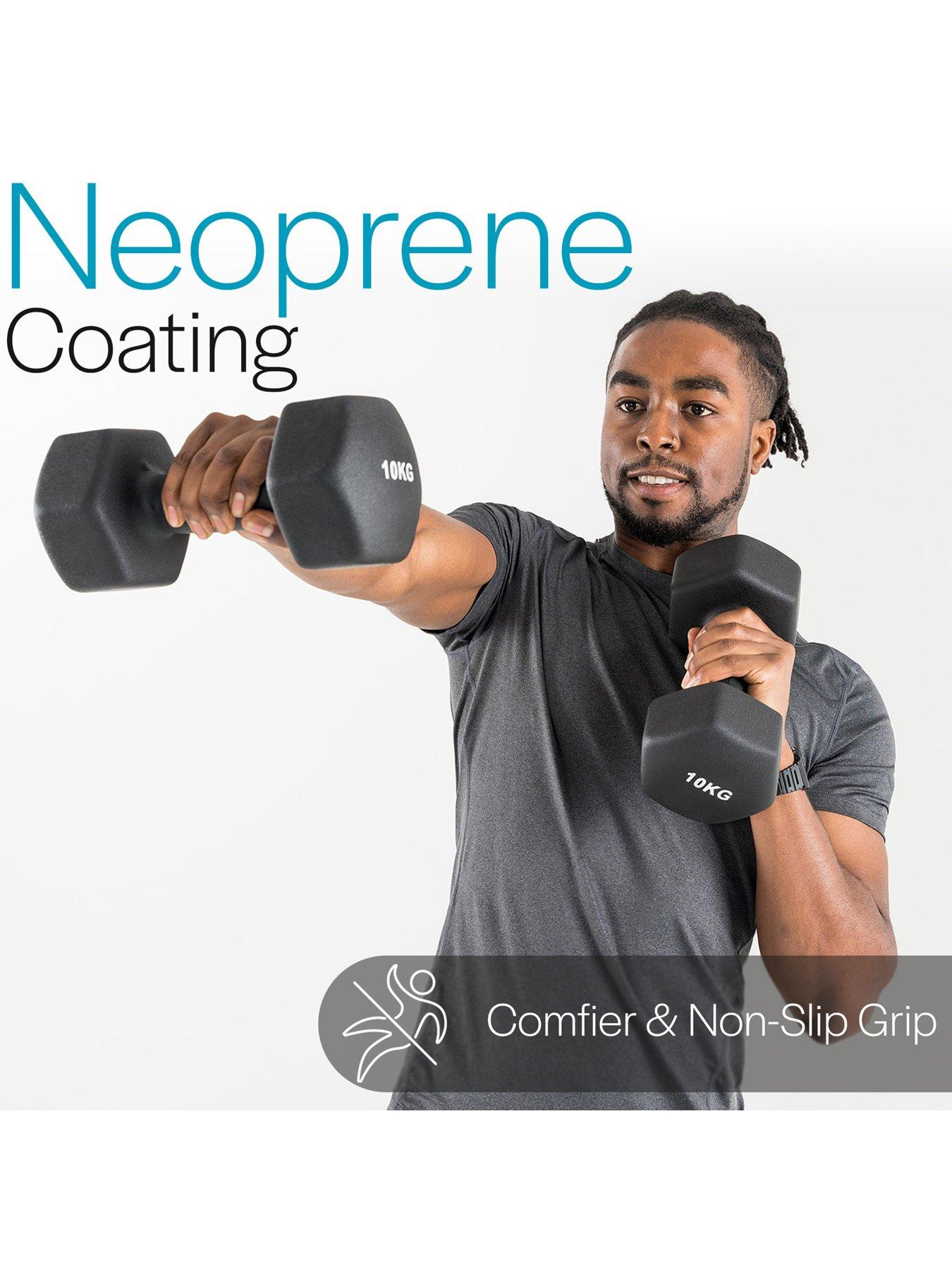Core Balance Hex Neoprene Dumbbells (2 x 10kg) | Littlewoods
