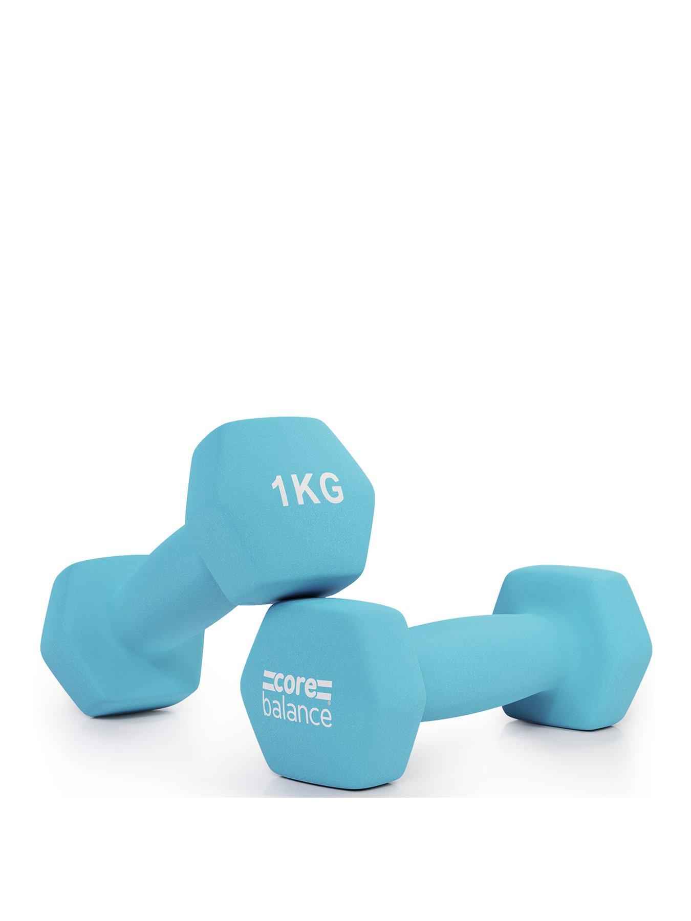 Core Balance Hex Neoprene Dumbbells (2 x 1kg) | Littlewoods