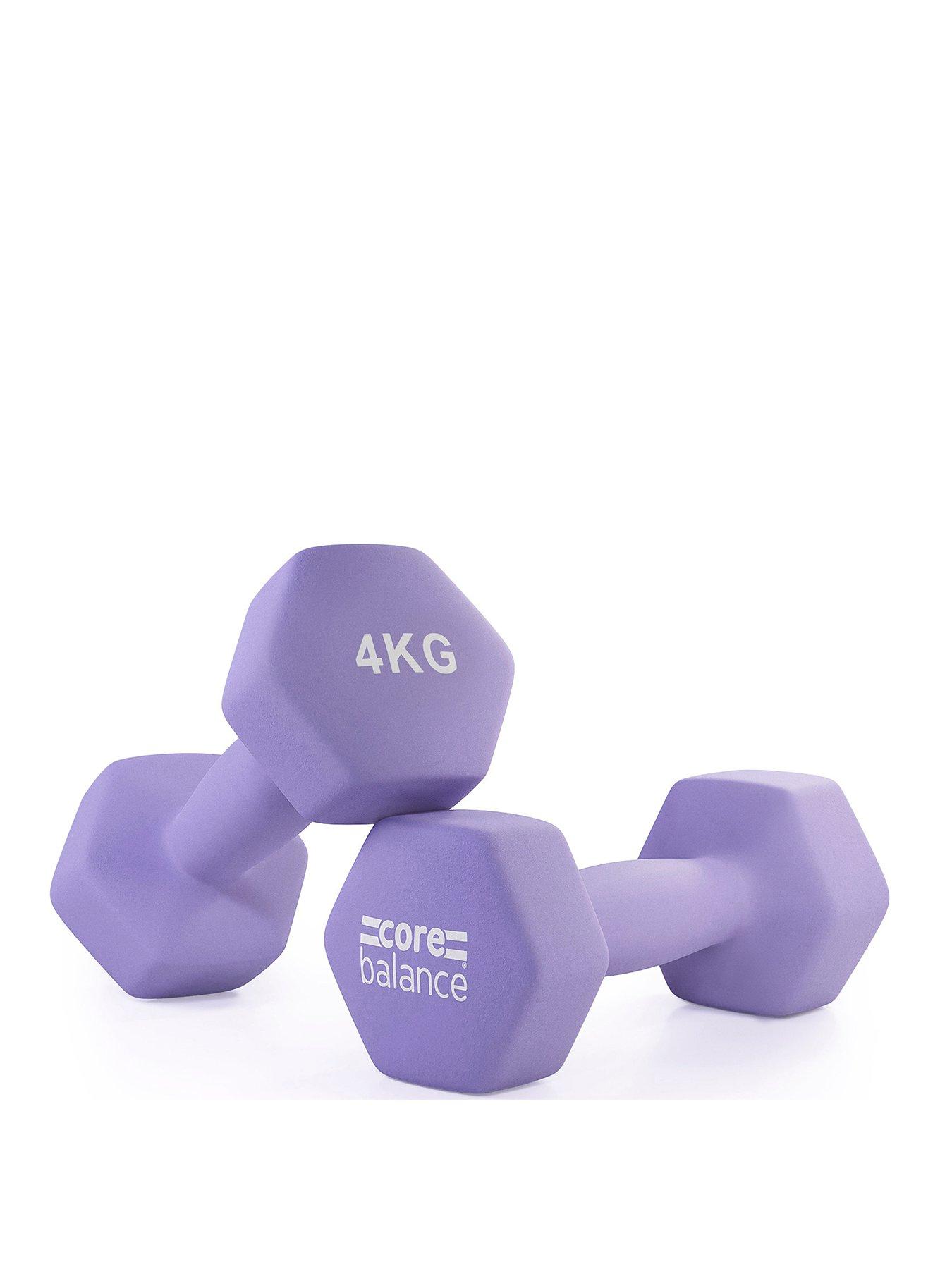 Core Balance Hex Neoprene Dumbbells (2 x 4kg) | Littlewoods