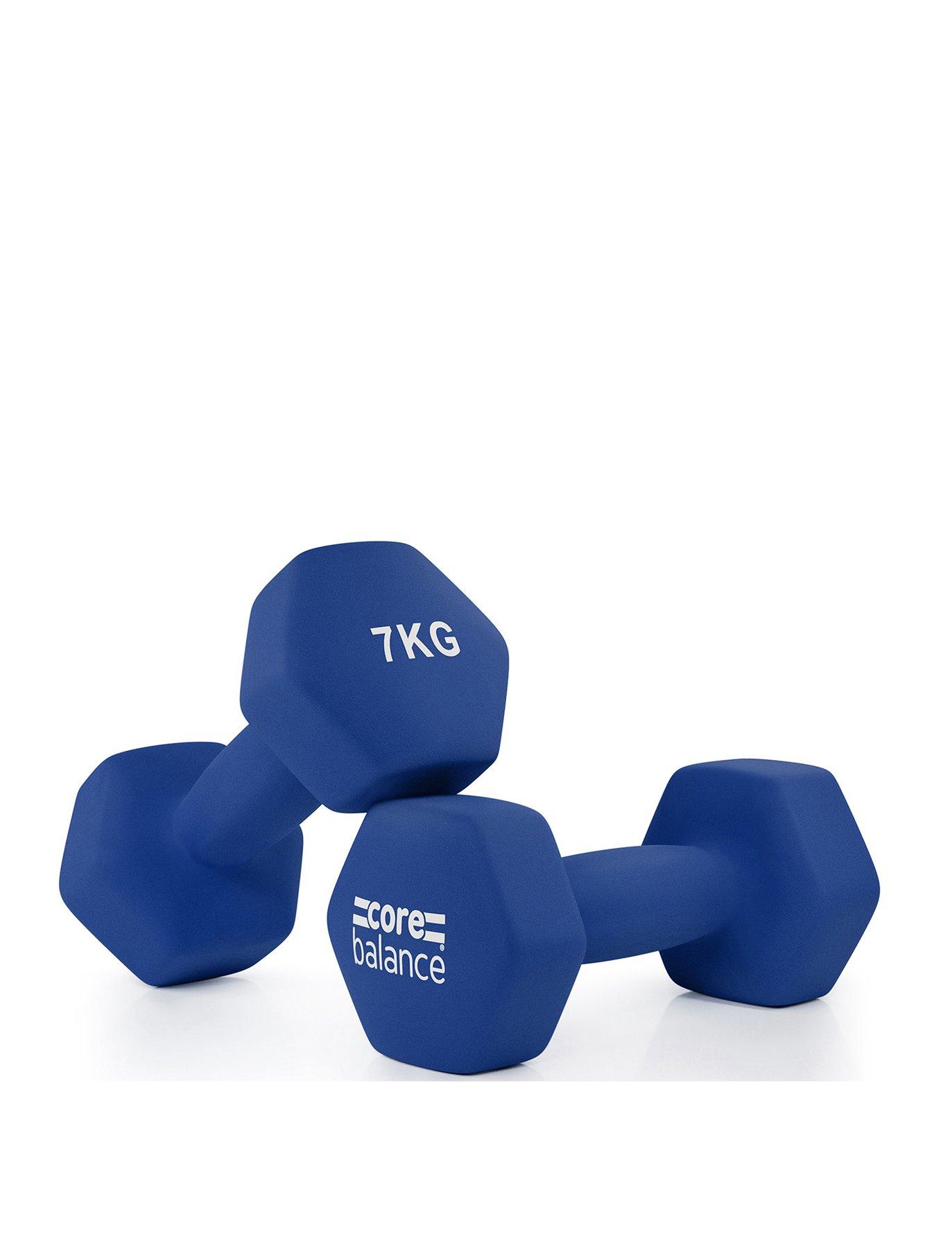 Core Balance Hex Neoprene Dumbbells (2 x 7kg) | Littlewoods