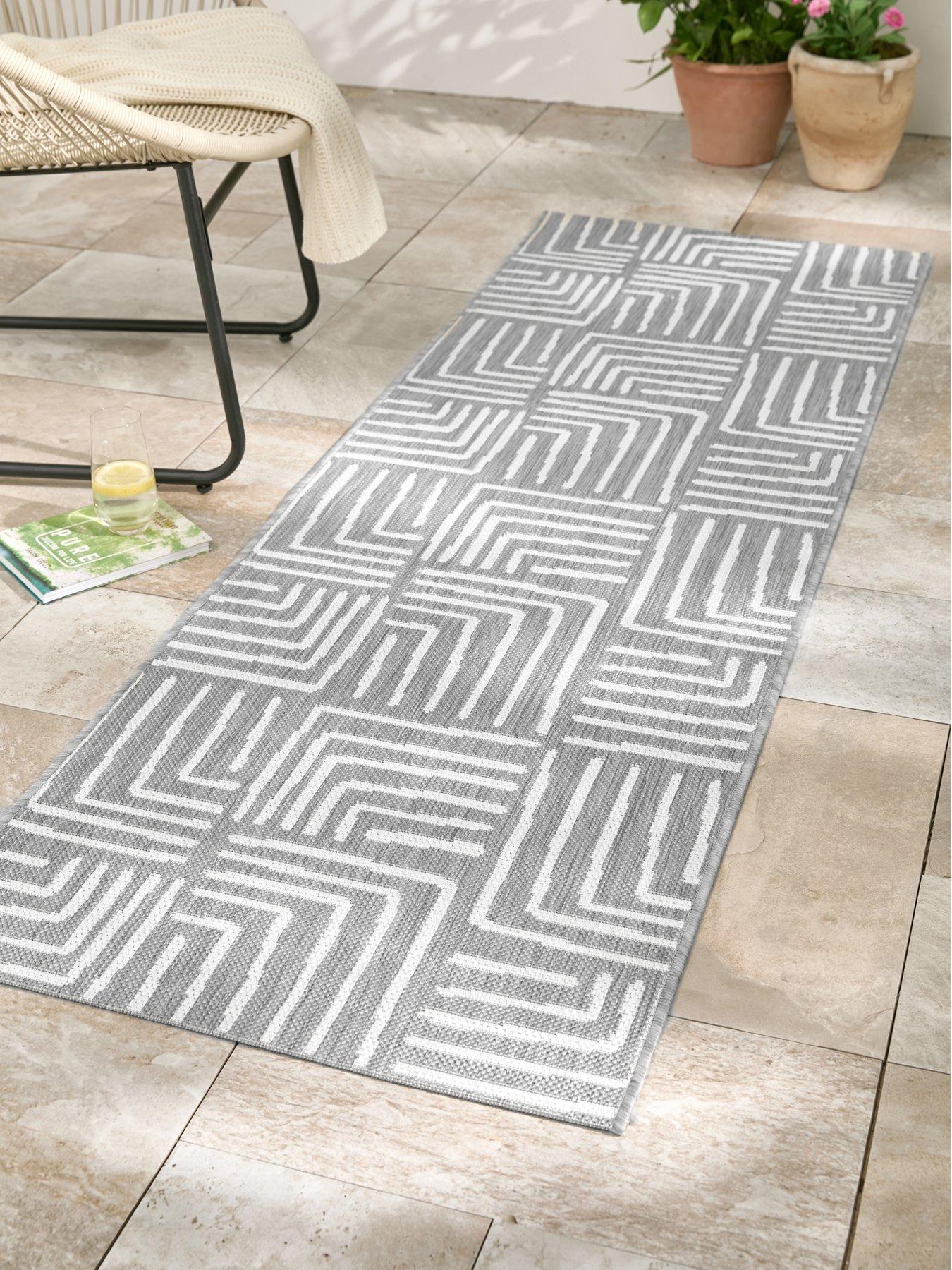 Very Home Element Patches Outdoor Runner 67x200cm | littlewoods.com