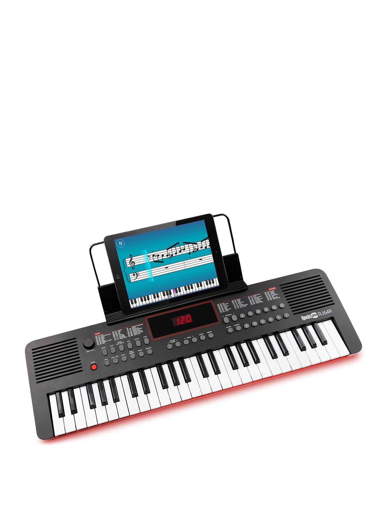 RockJam Rock 49-Key Starter Keyboard Piano with USB Midi & Lessons ...