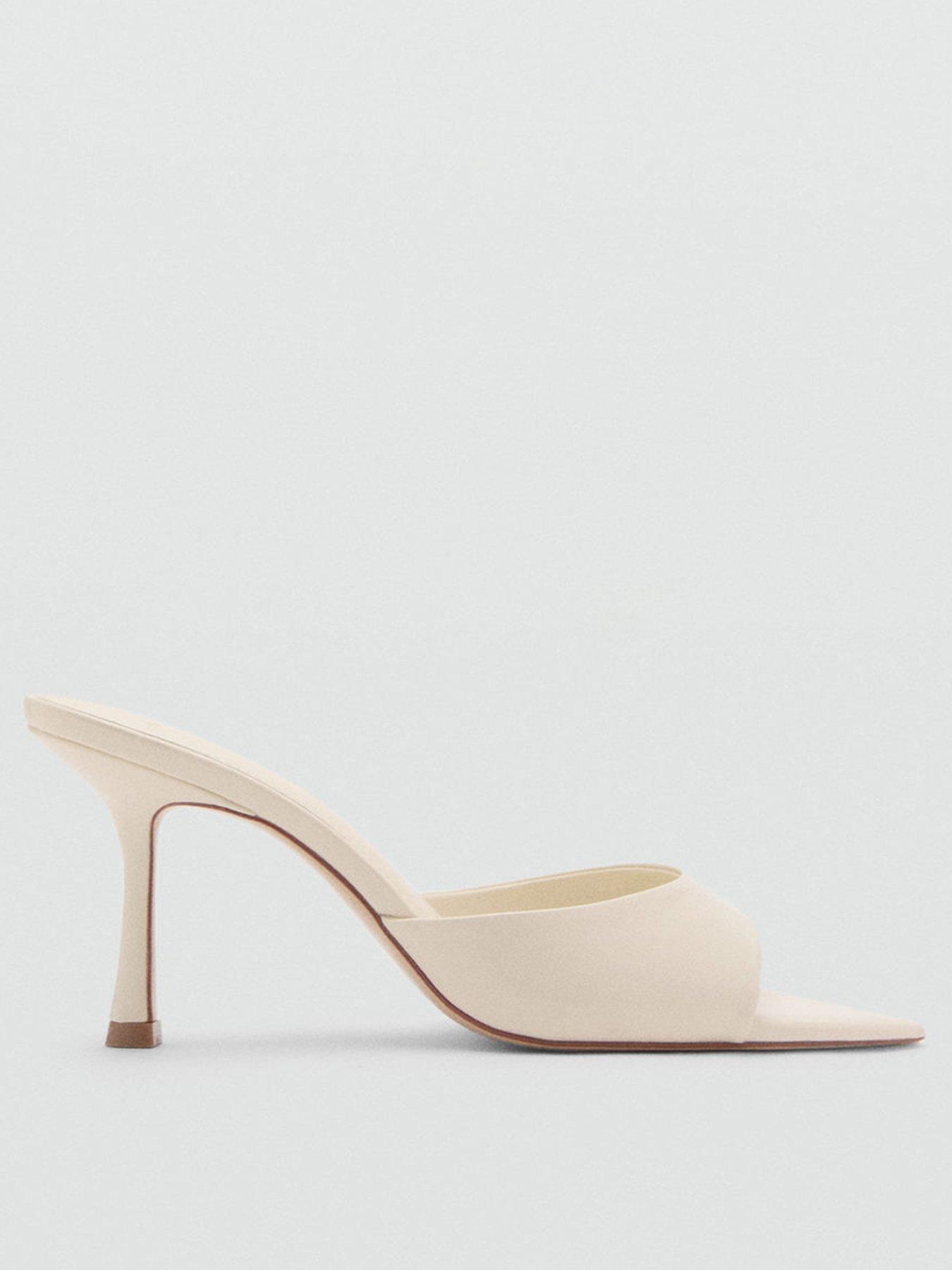 Mango Open Toed Heeled Sandals With Pointed Toe | littlewoods.com