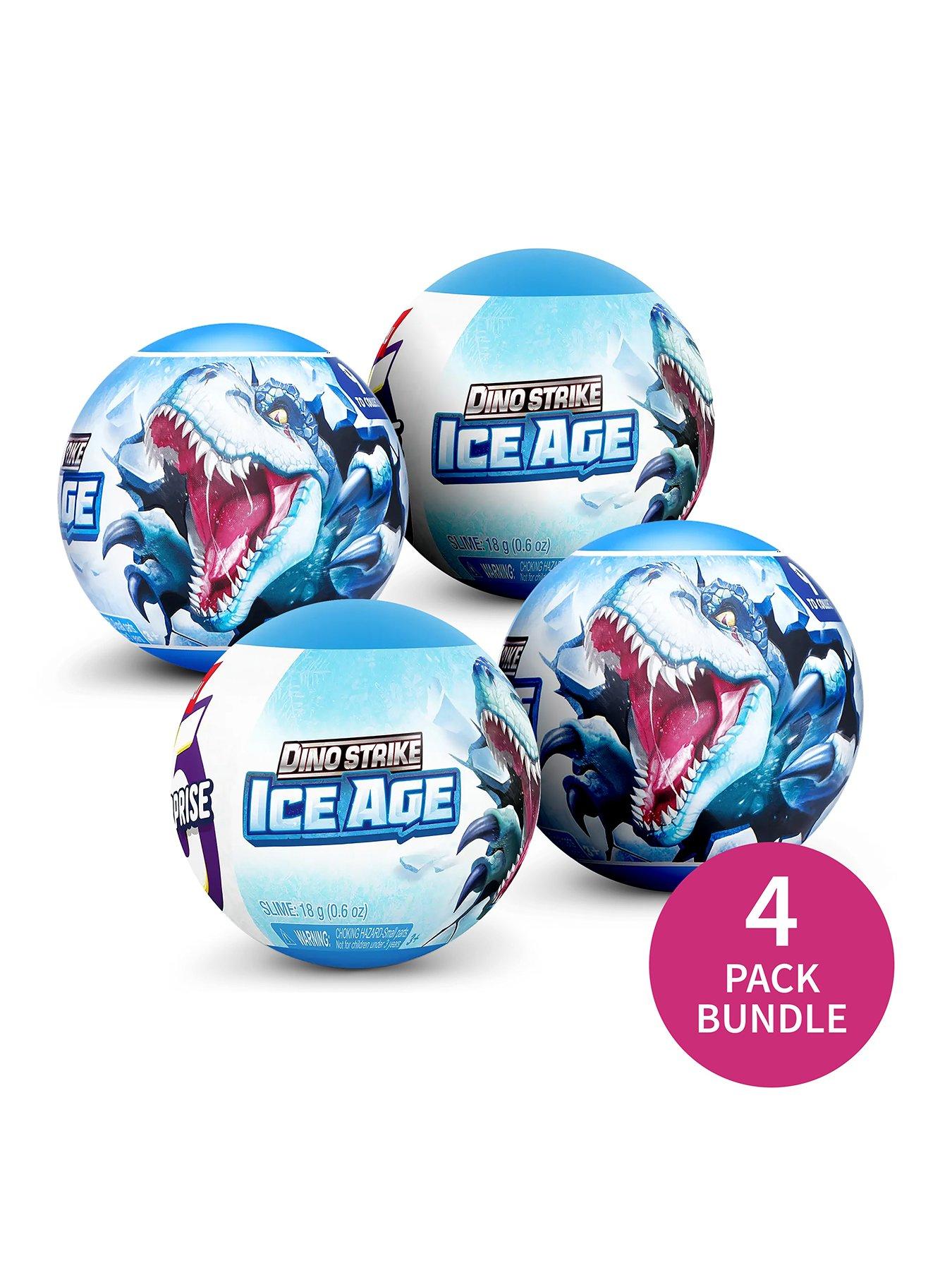 Zuru 4 Pack Zuru 5 Surprise Dino Strike Ice Age Capsule Bundle ...