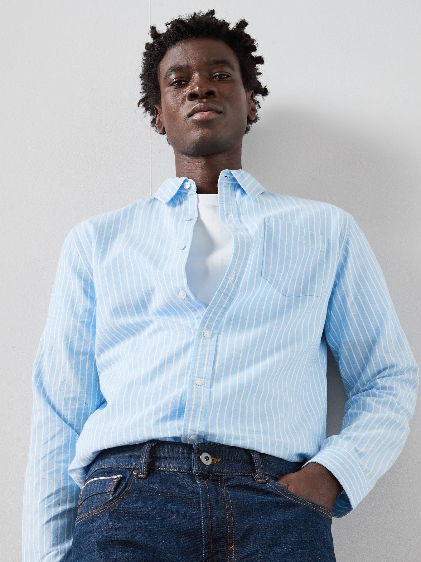 The Very Collection Rigid Selvedge Straight Fit Jeans - Mid Wash Blue ...