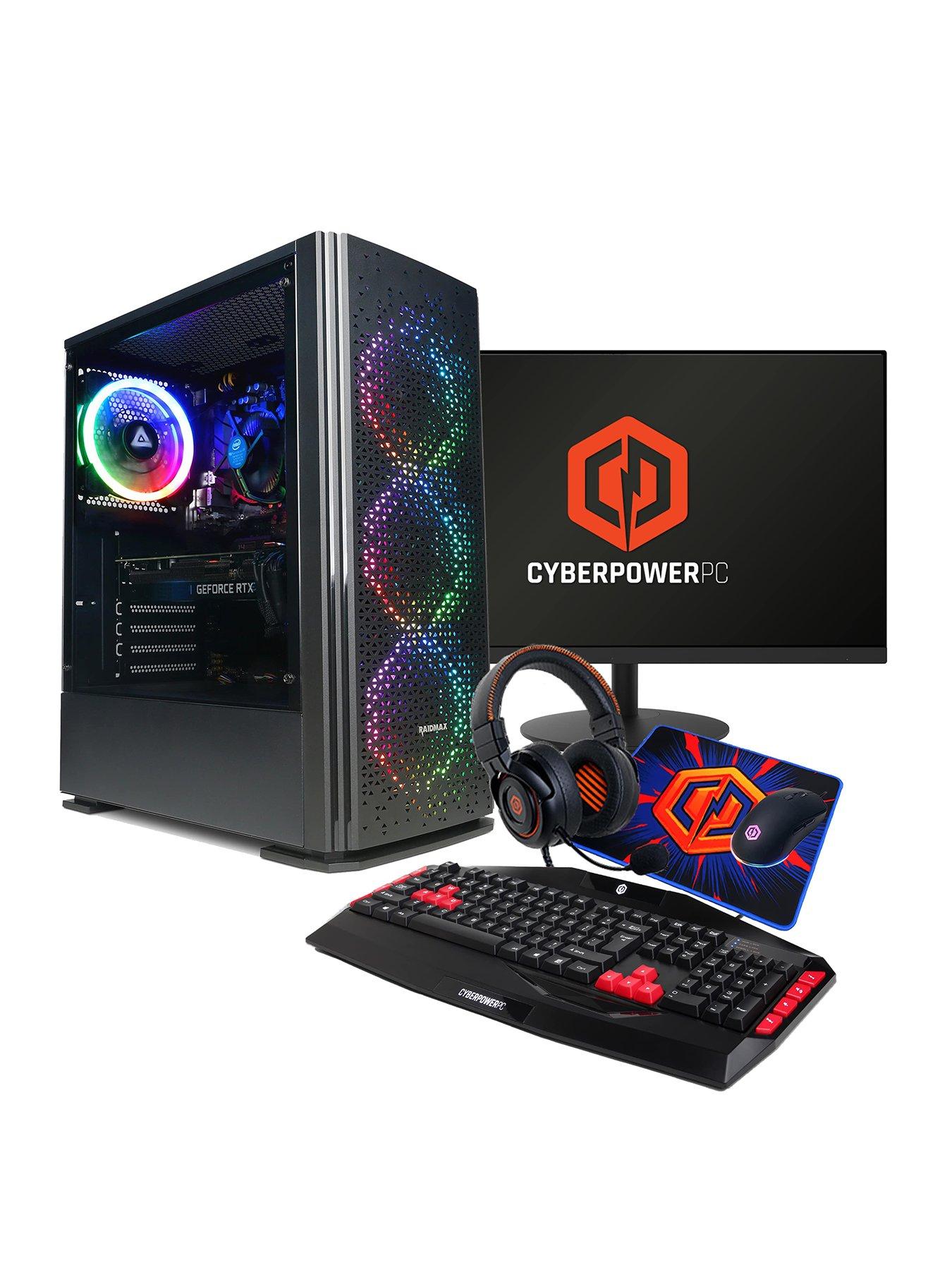 CyberPower PC Blaze Bundle - GeForce RTX 4060 - Intel Core i5 - 16GB - 1TB - Black | Littlewoods