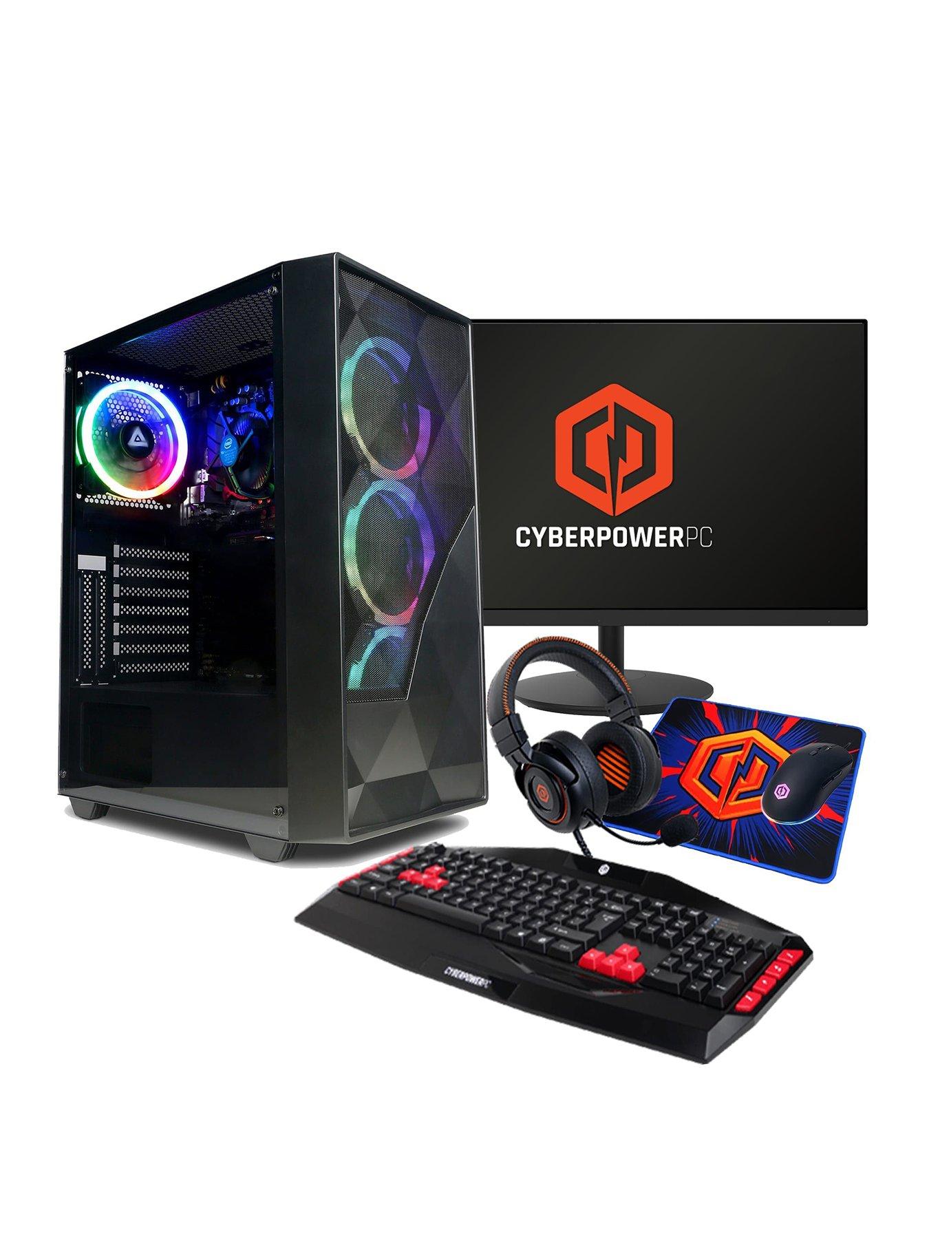 CyberPower PC Eurus Desktop PC Bundle - AMD Ryzen 5, 8GB RAM, 500GB SSD ...
