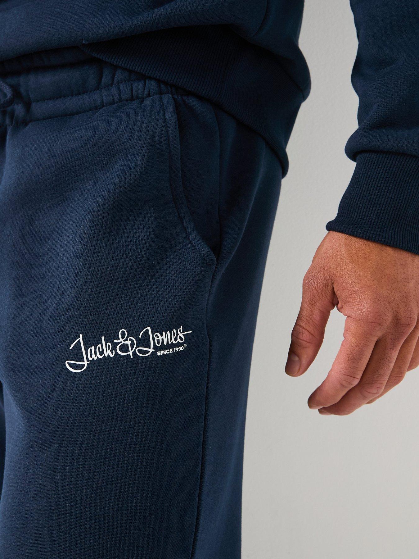 Jack & Jones Yuki Sweat Tracksuit - Navy | Littlewoods