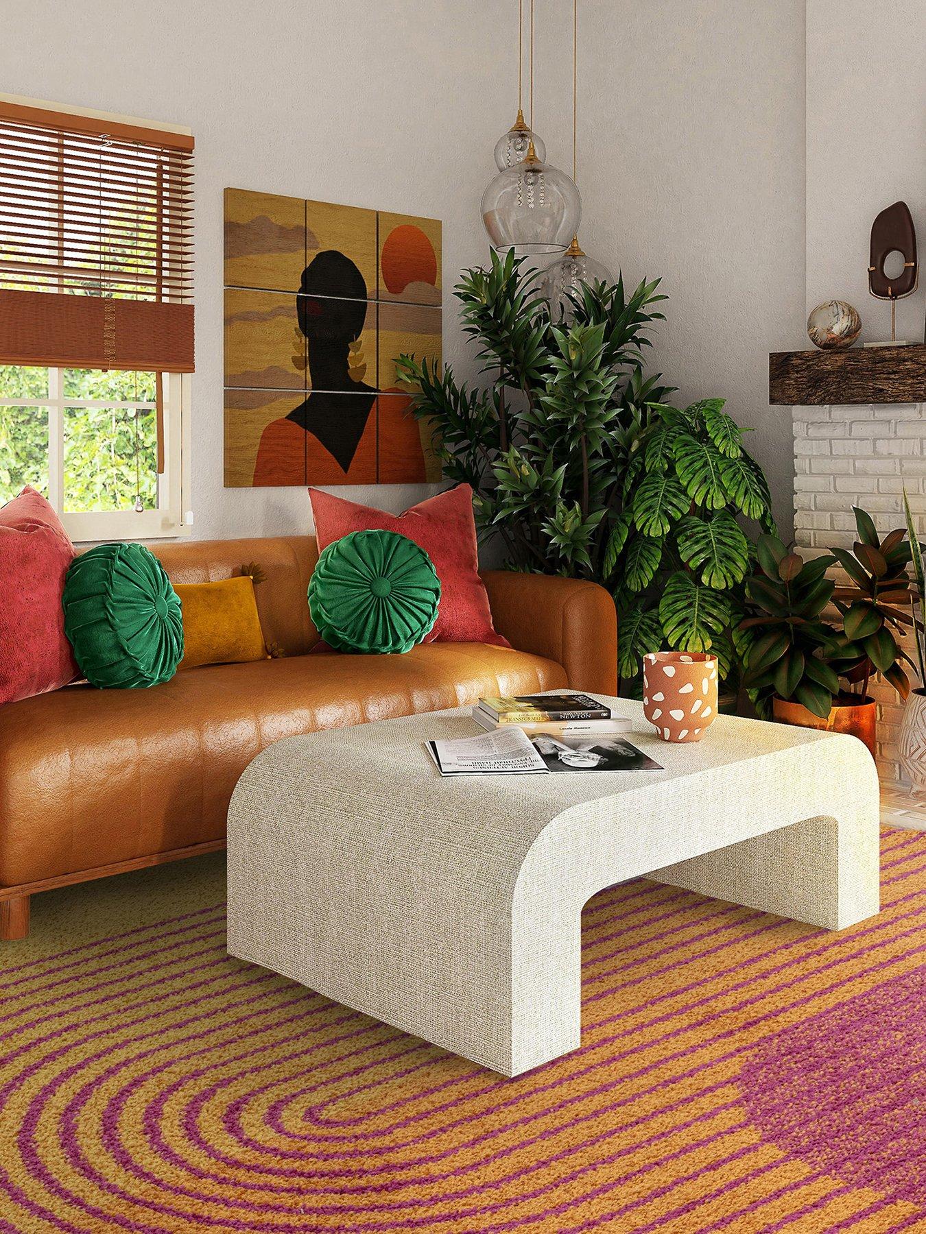 Asiatic Muse Retro Orange Rug | Littlewoods