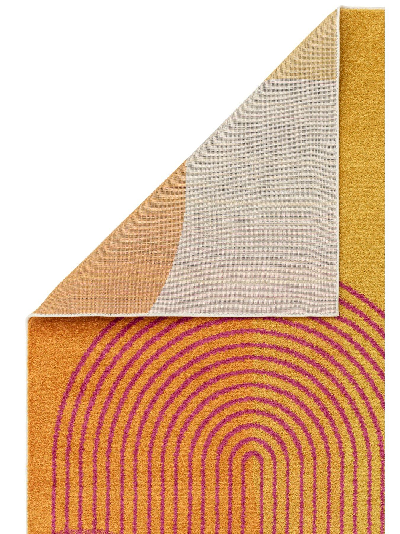 Asiatic Muse Retro Orange Rug | Littlewoods