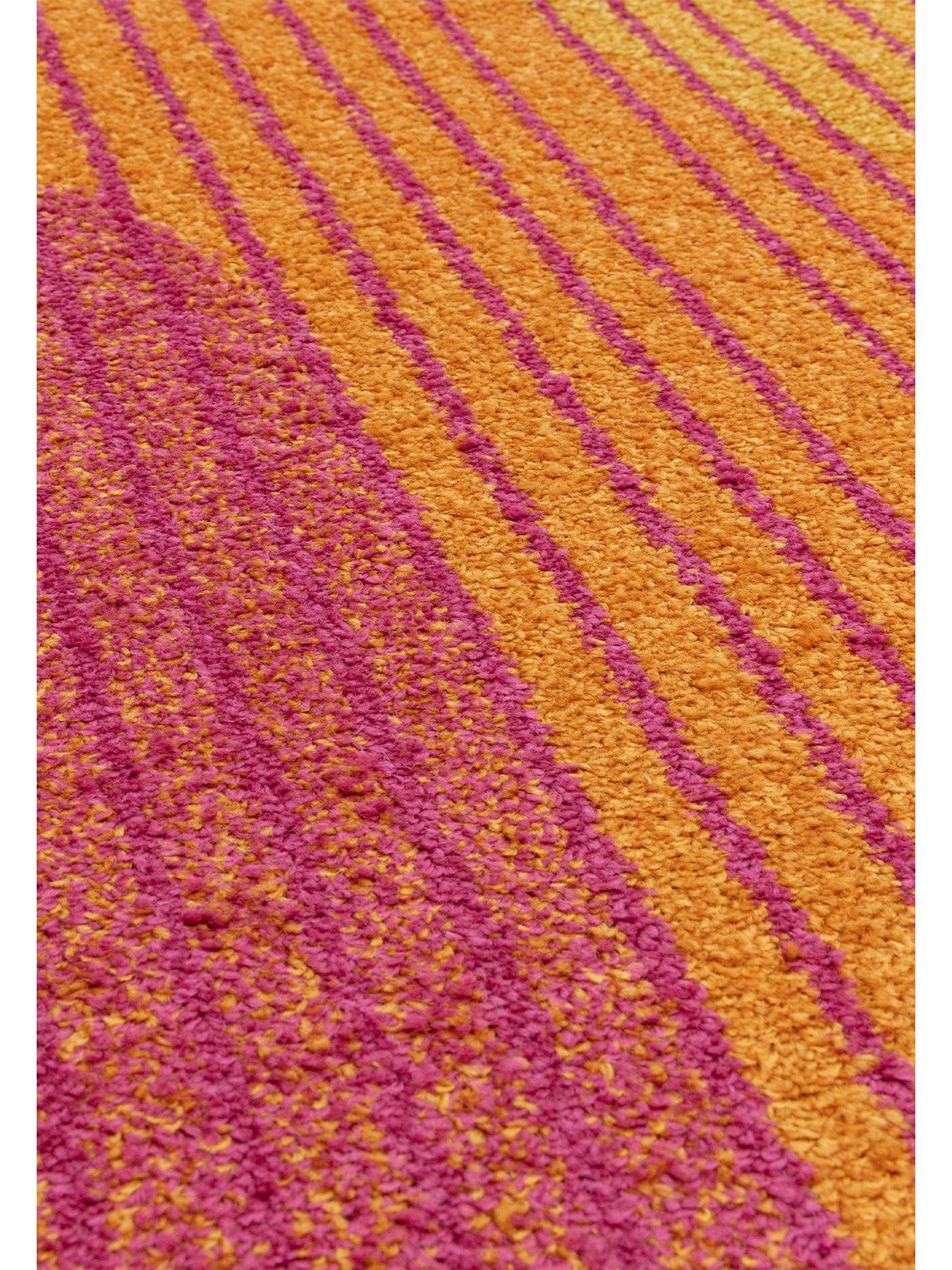 Asiatic Muse Retro Orange Rug | Littlewoods