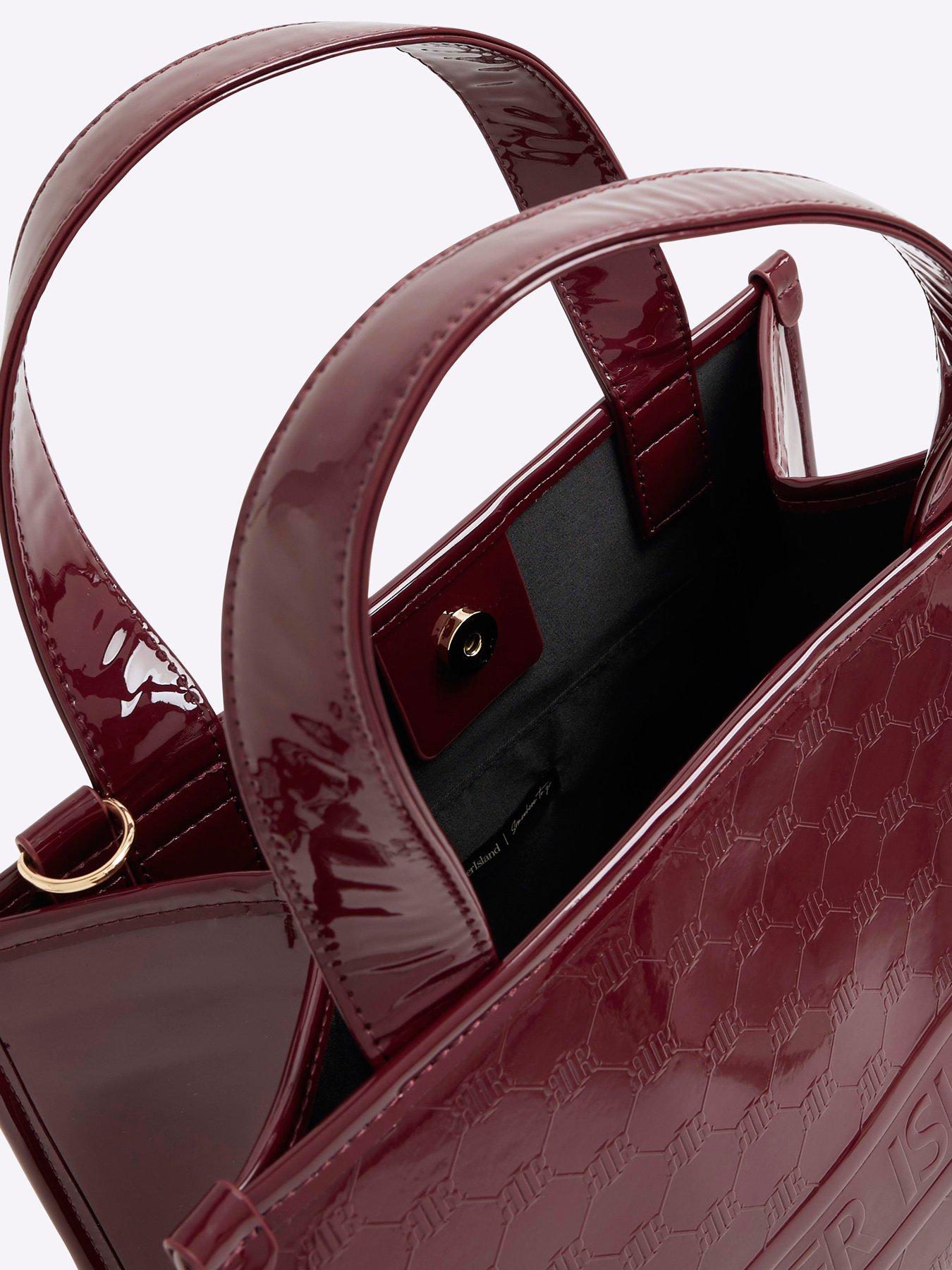 River Island Embossed Tote Bag - Red | Littlewoods