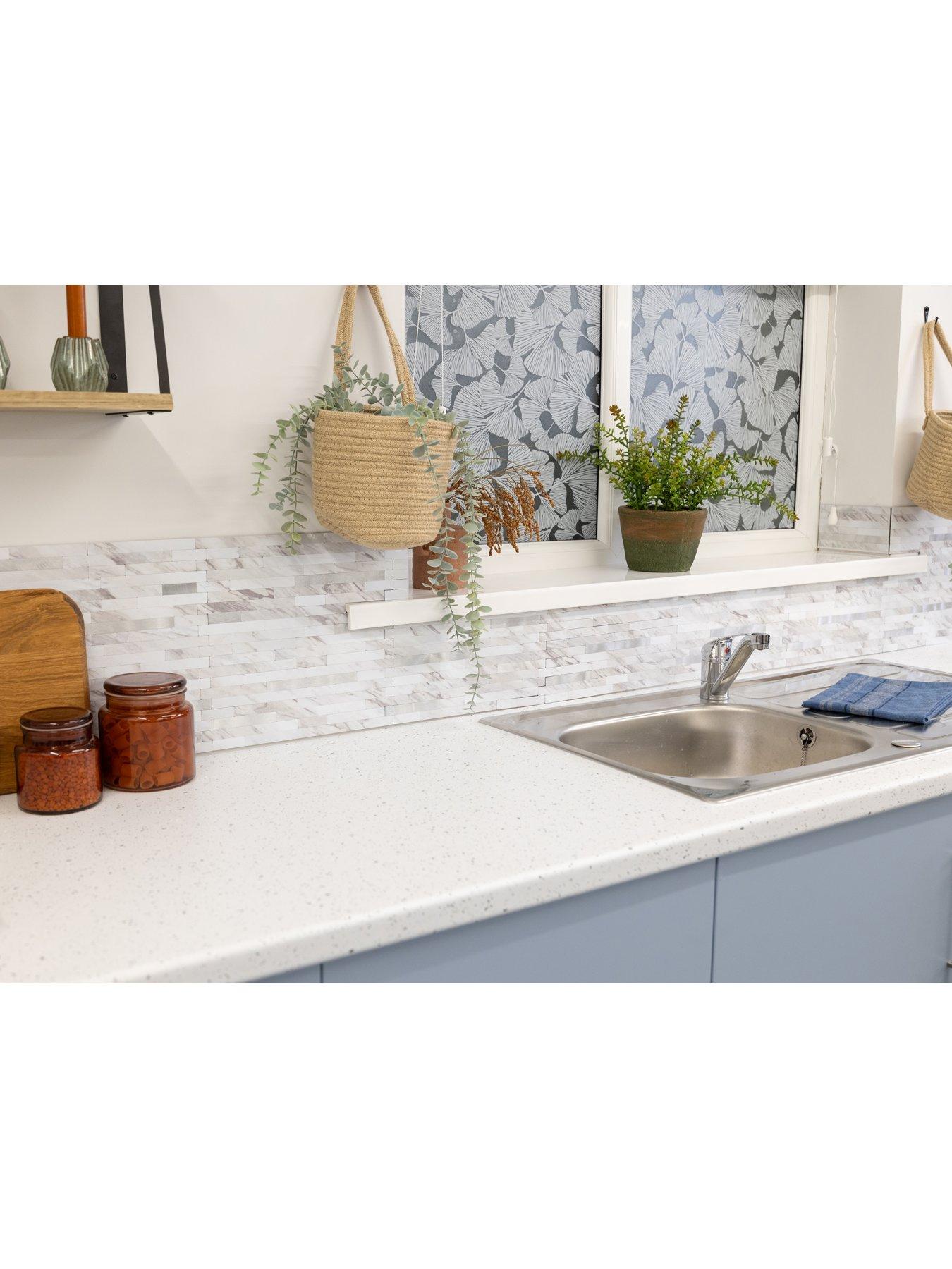 D-C-Fix White Granite Quartz Matt Self Adhesive Vinyl Wrap 67.5cm X 2m ...