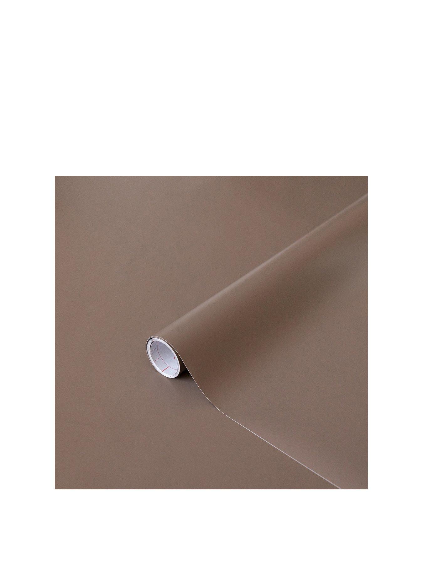 D-C-Fix Matt Teak Brown Self Adhesive Vinyl Wrap 67.5cm X 2m (3 Rolls ...