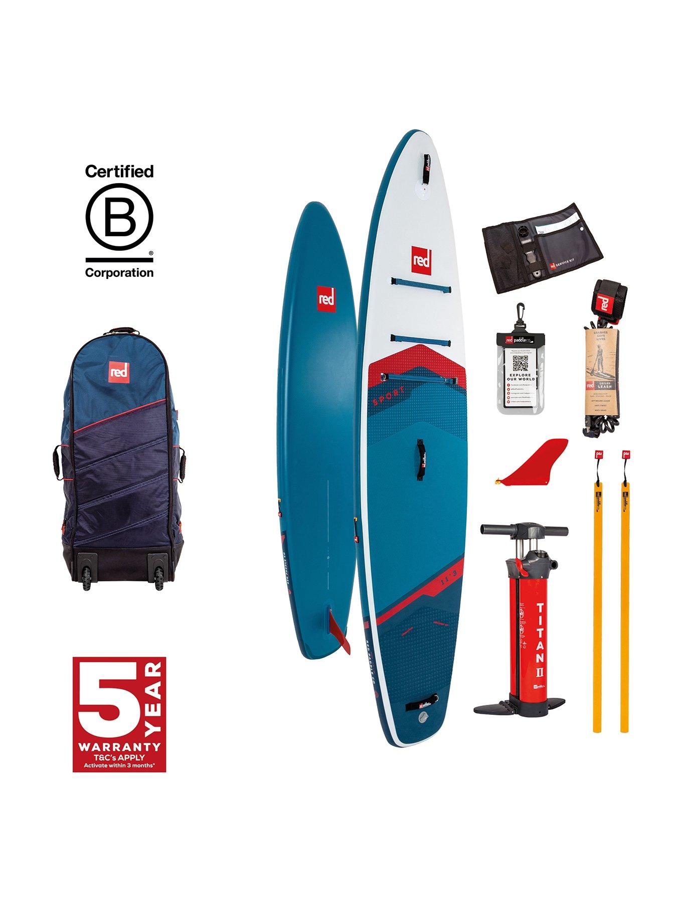 Red Equipment 11ft 3in Sport MSL Inflatable Paddle Board | Littlewoods