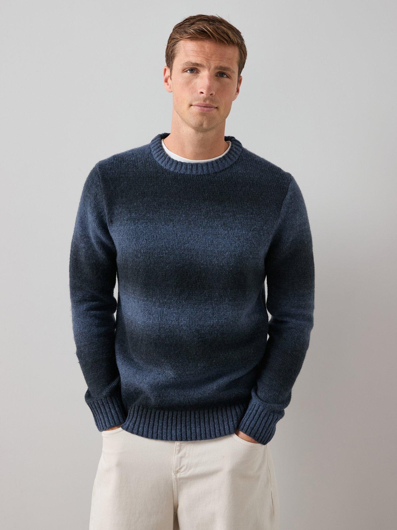 The Very Collection Colourblock Crew Neck Jumper - Blue | Littlewoods