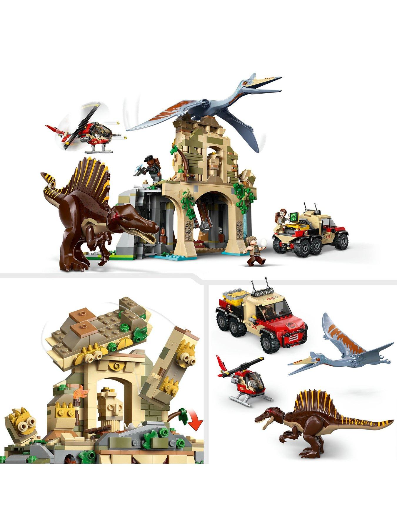 LEGO Jurassic World Spinosaurus & Quetzalcoatlus Air Mission 76976 ...