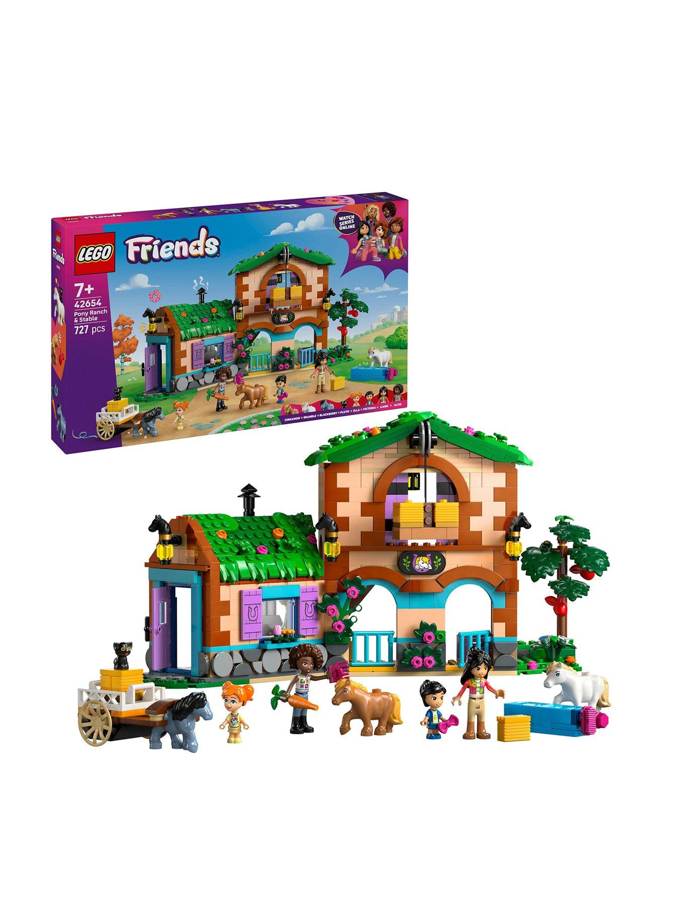 LEGO Friends Pony Ranch & Stable Building Set, Horse Toy Playset 42654 ...