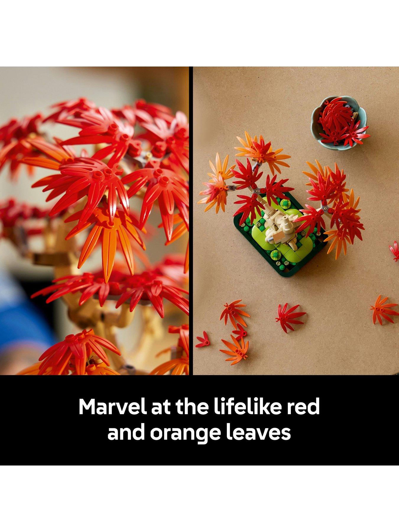 LEGO Botanical Japanese Red Maple Bonsai Tree DIY Set 10348 | Littlewoods