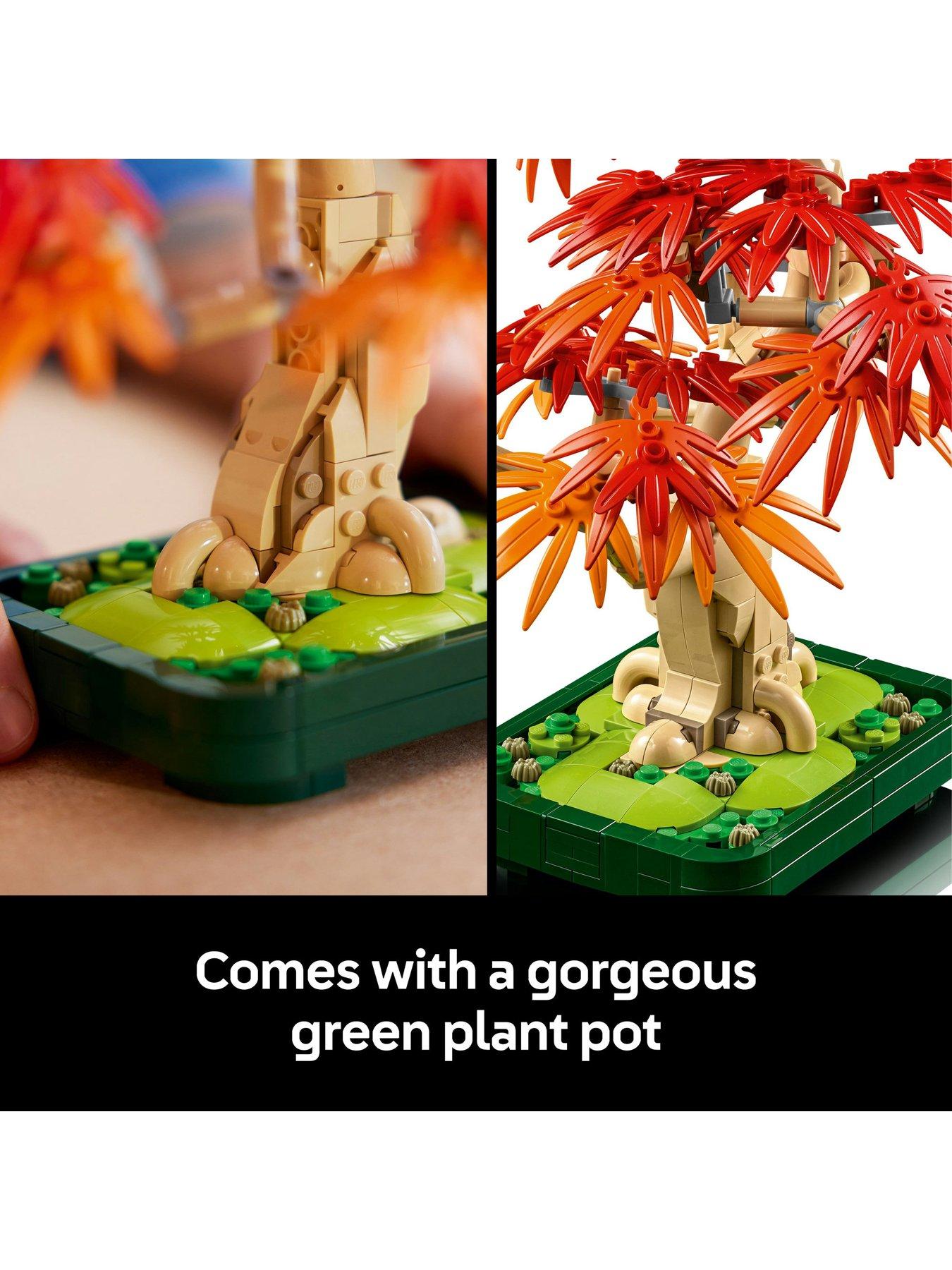 LEGO Botanical Japanese Red Maple Bonsai Tree DIY Set 10348 | Littlewoods