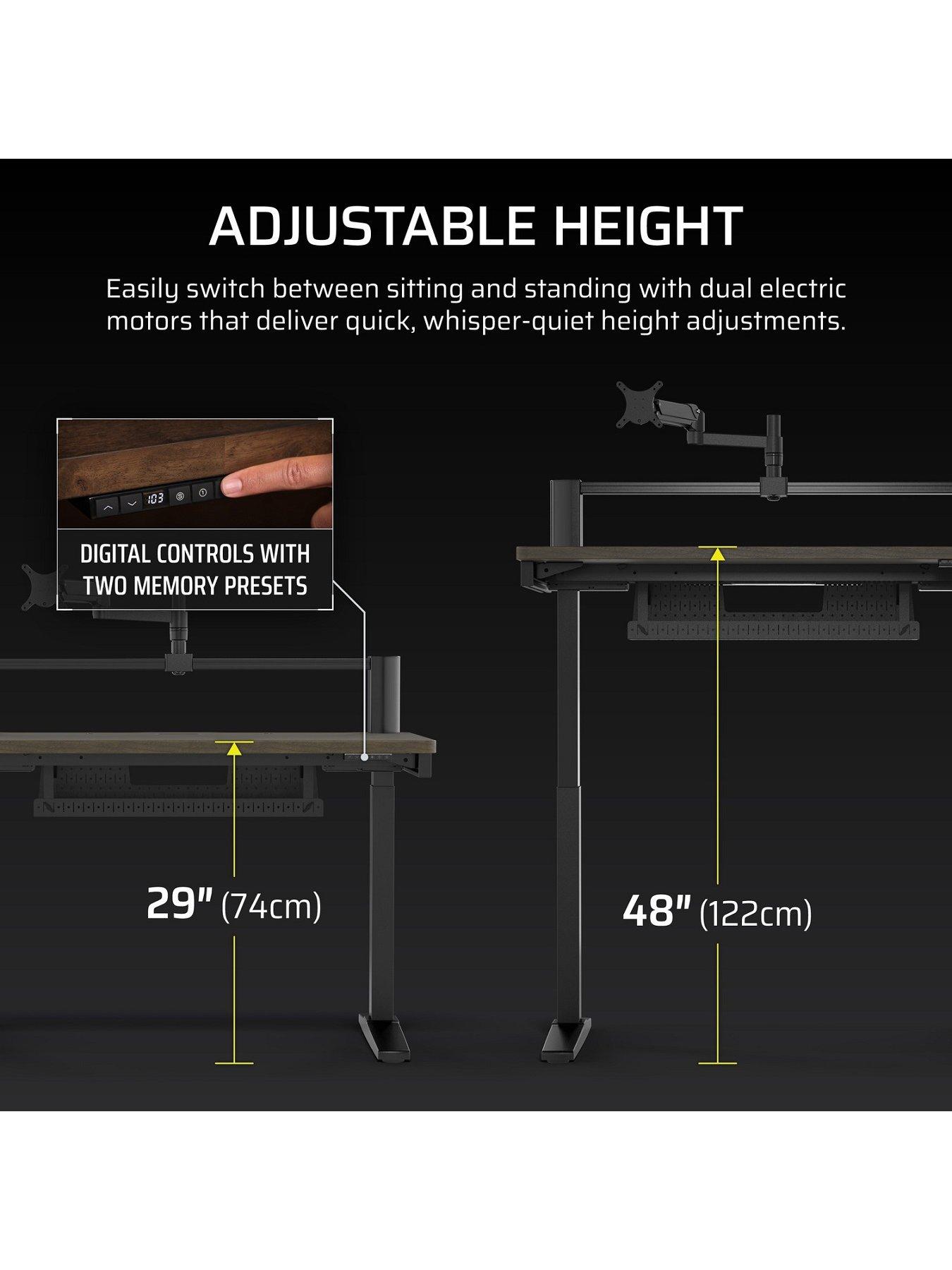 CORSAIR Platform:4 Desk Dark Wood | Littlewoods