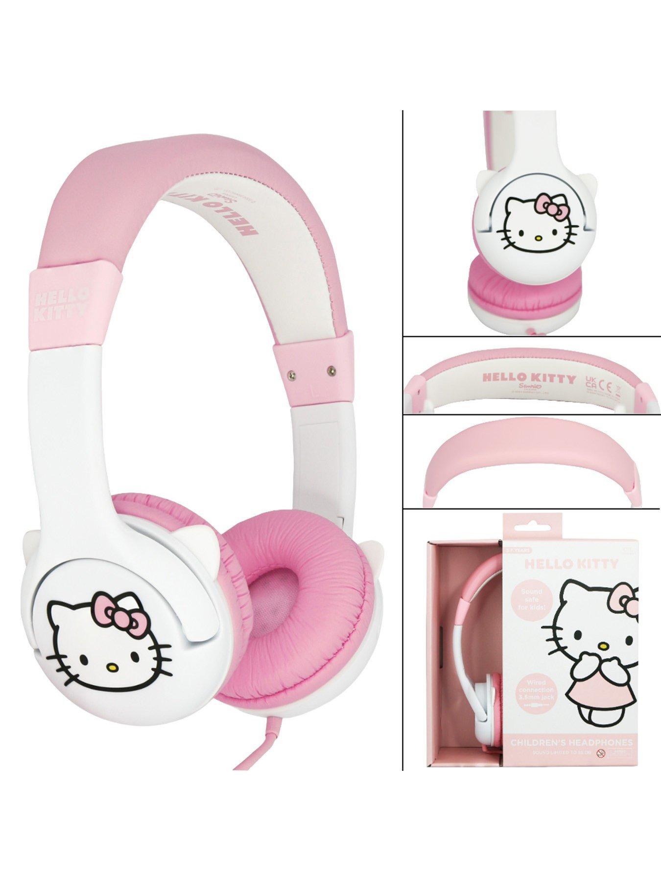 Hello Kitty Rubber ear Headphones and Karaoke Microphone with Wireless ...