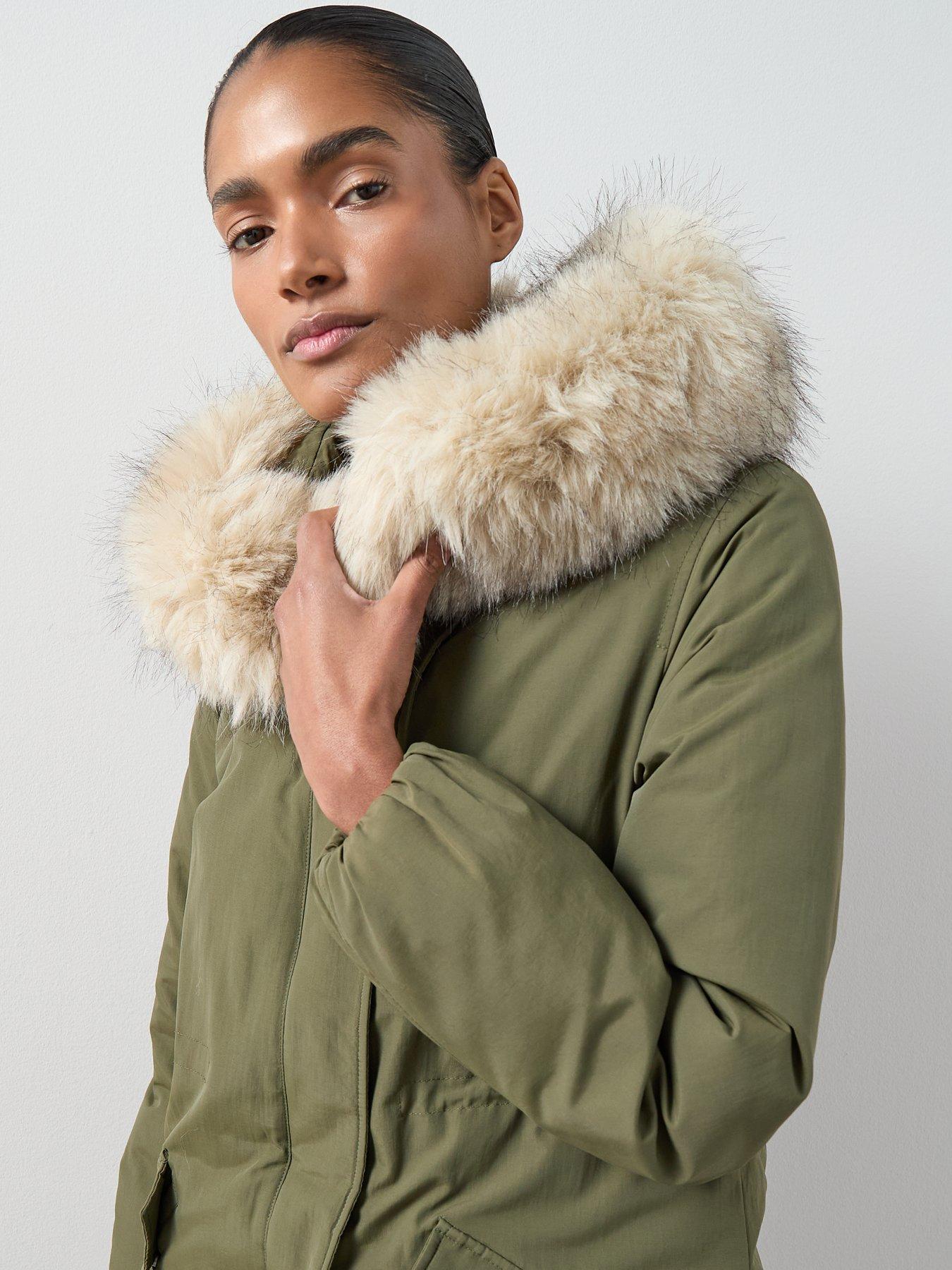 The Very Collection Luxe Premium Parka - Khaki | Littlewoods