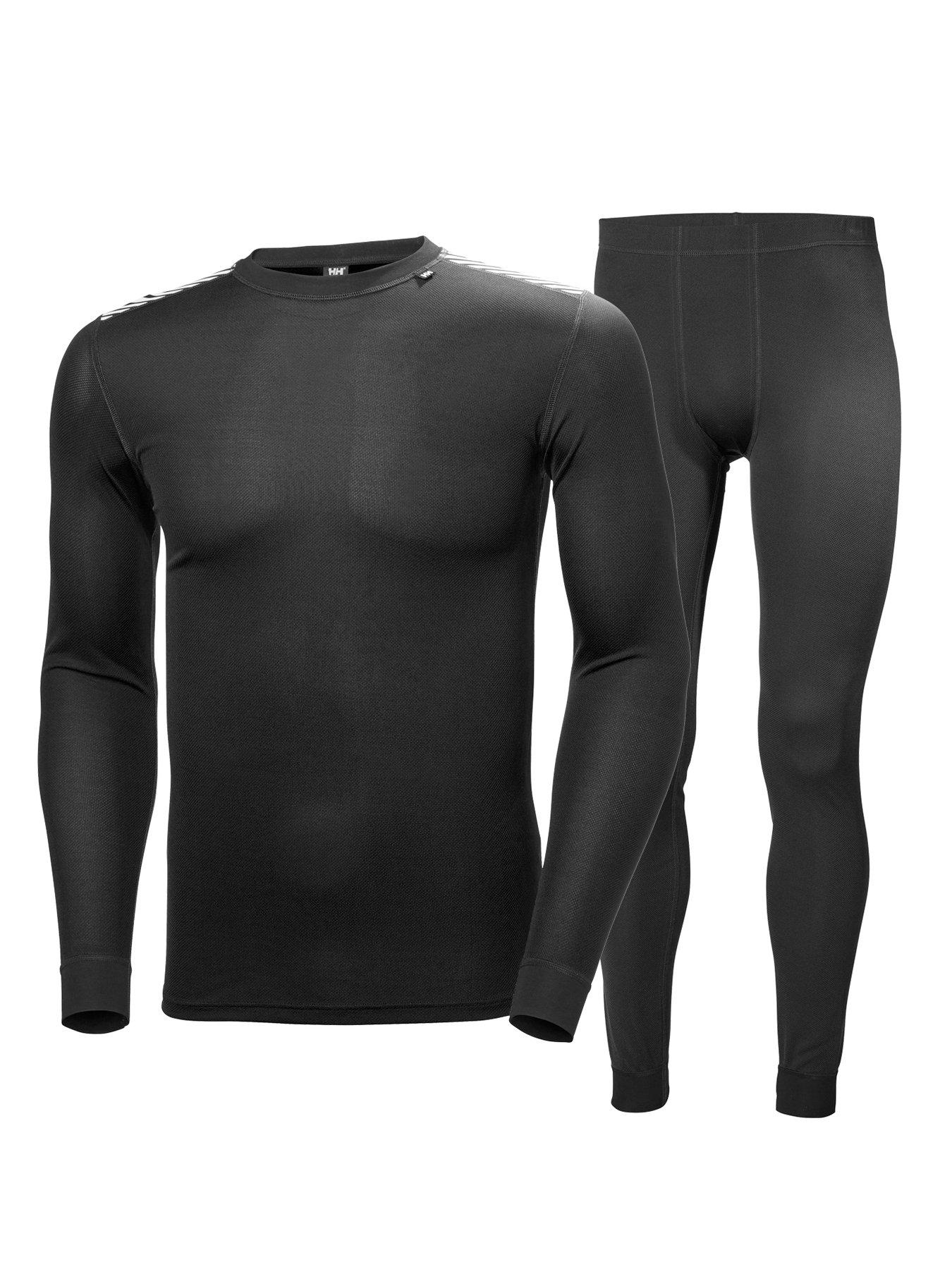 Helly Hansen Men's HH Comfort Light Base Layer Set - Black | Littlewoods