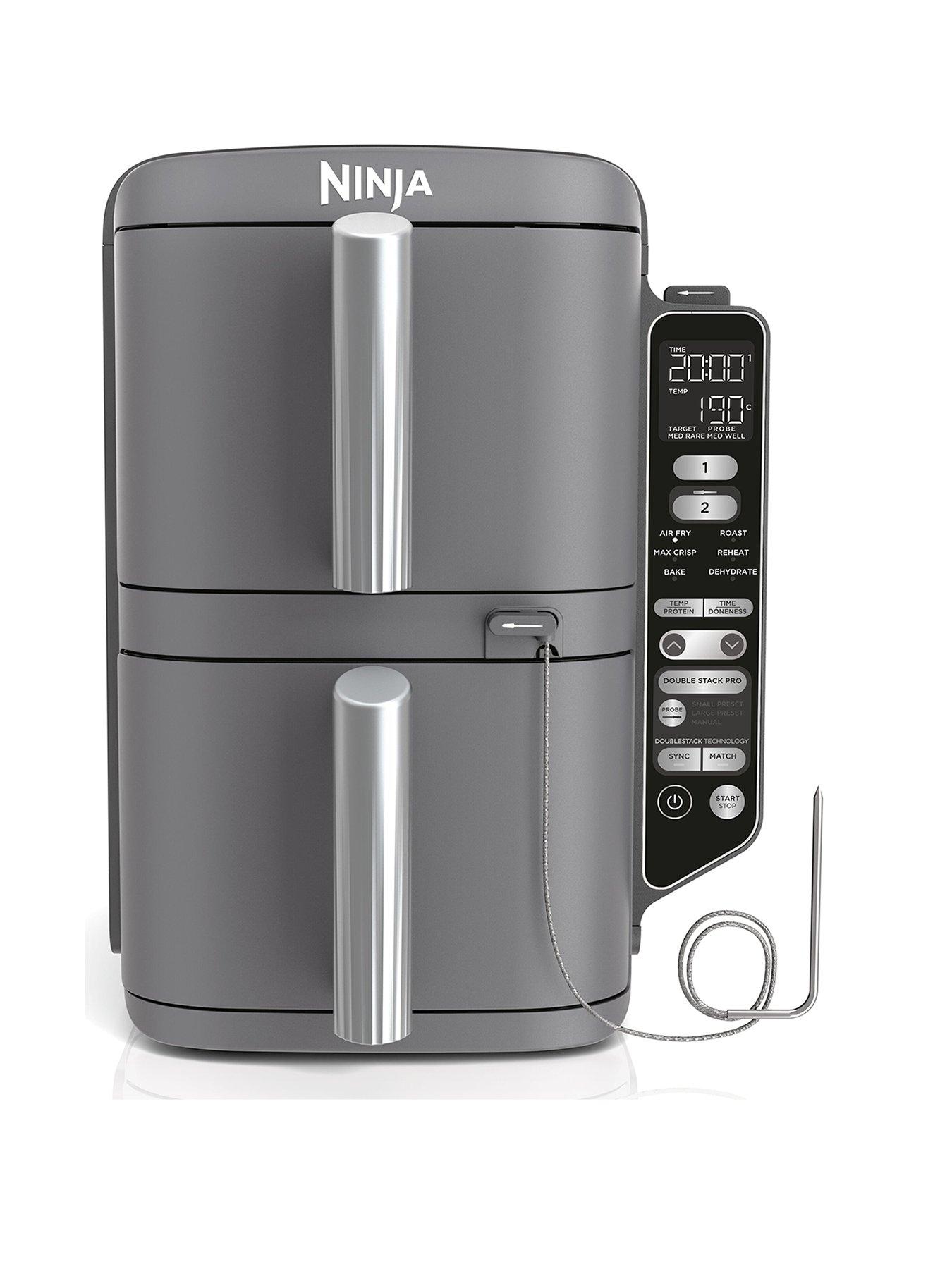 NINJA Double Stack XL 2-Level Air Fryer with Smart Cook System 9.5L ...
