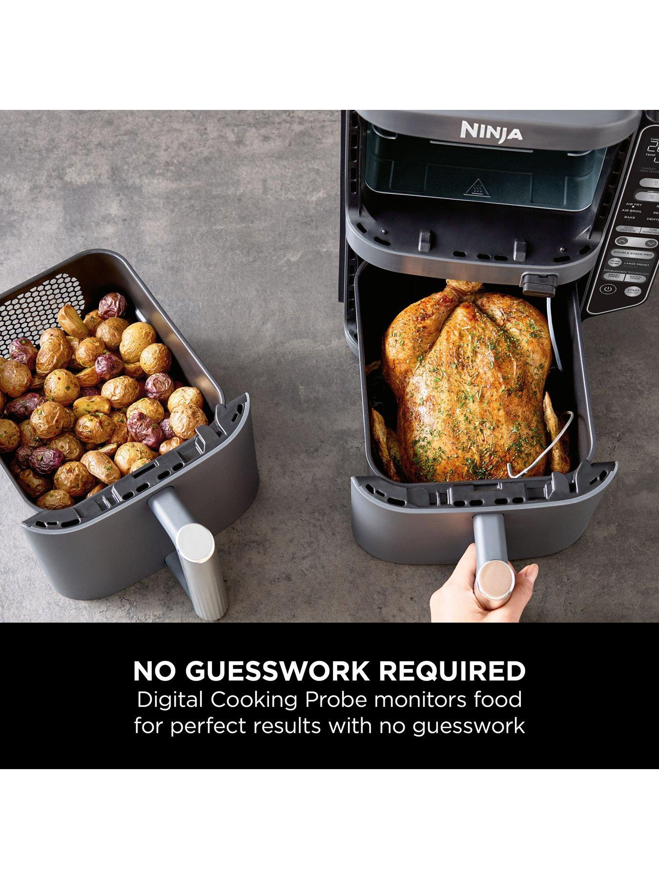 NINJA Double Stack XL 2-Level Air Fryer with Smart Cook System 9.5L ...