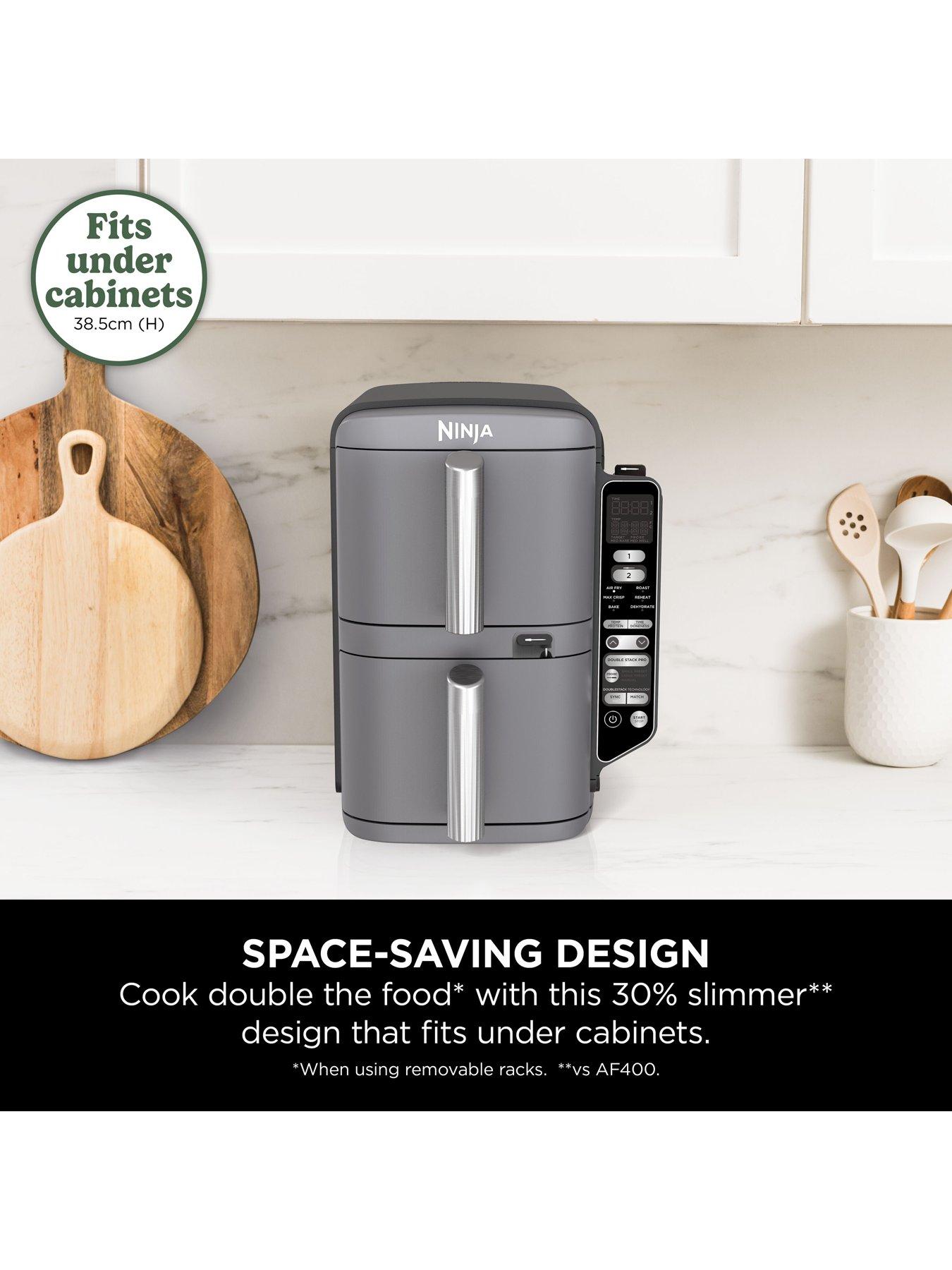 NINJA Double Stack XL 2-Level Air Fryer with Smart Cook System 9.5L ...