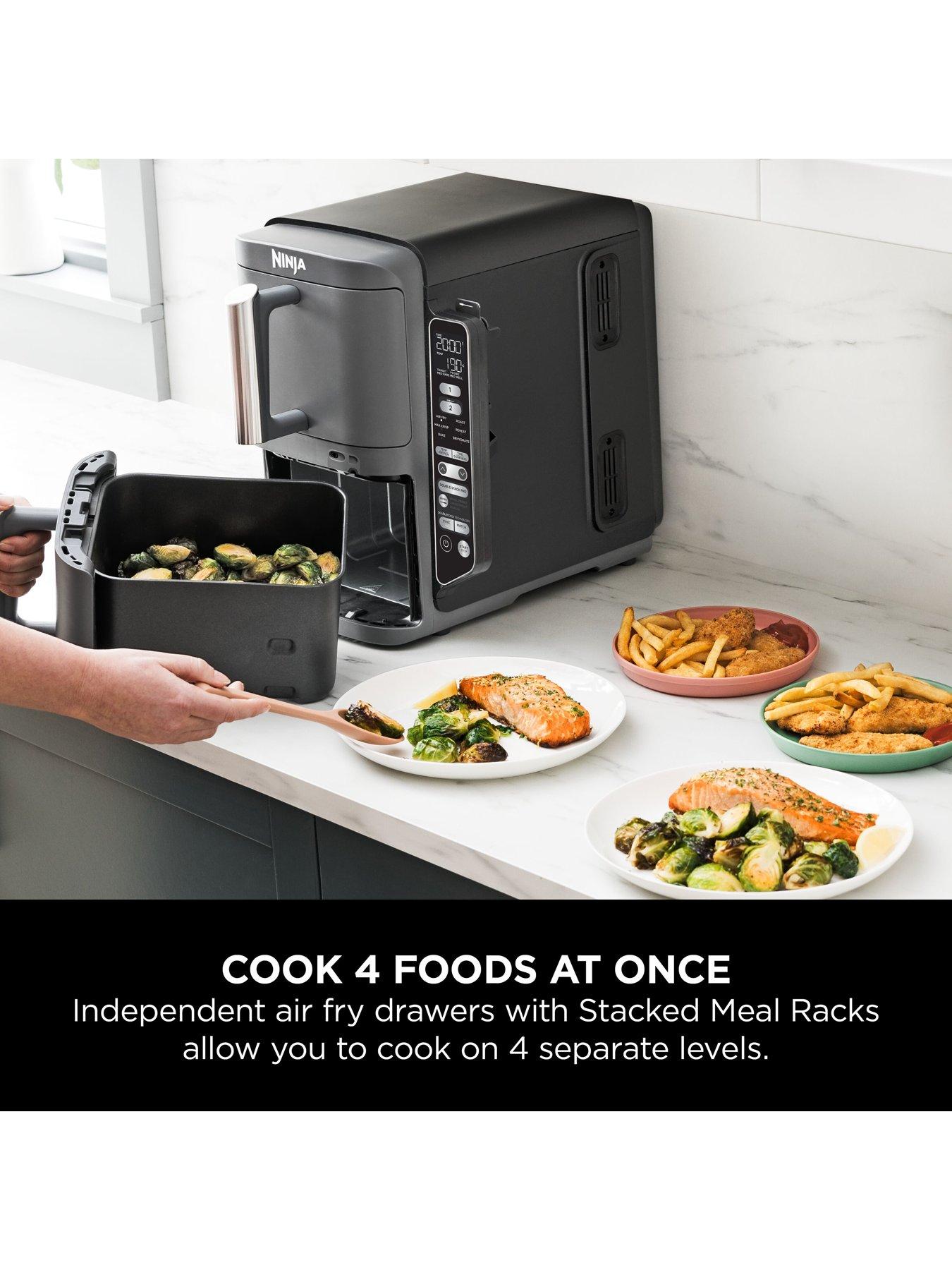 NINJA Double Stack XL 2-Level Air Fryer with Smart Cook System 9.5L ...