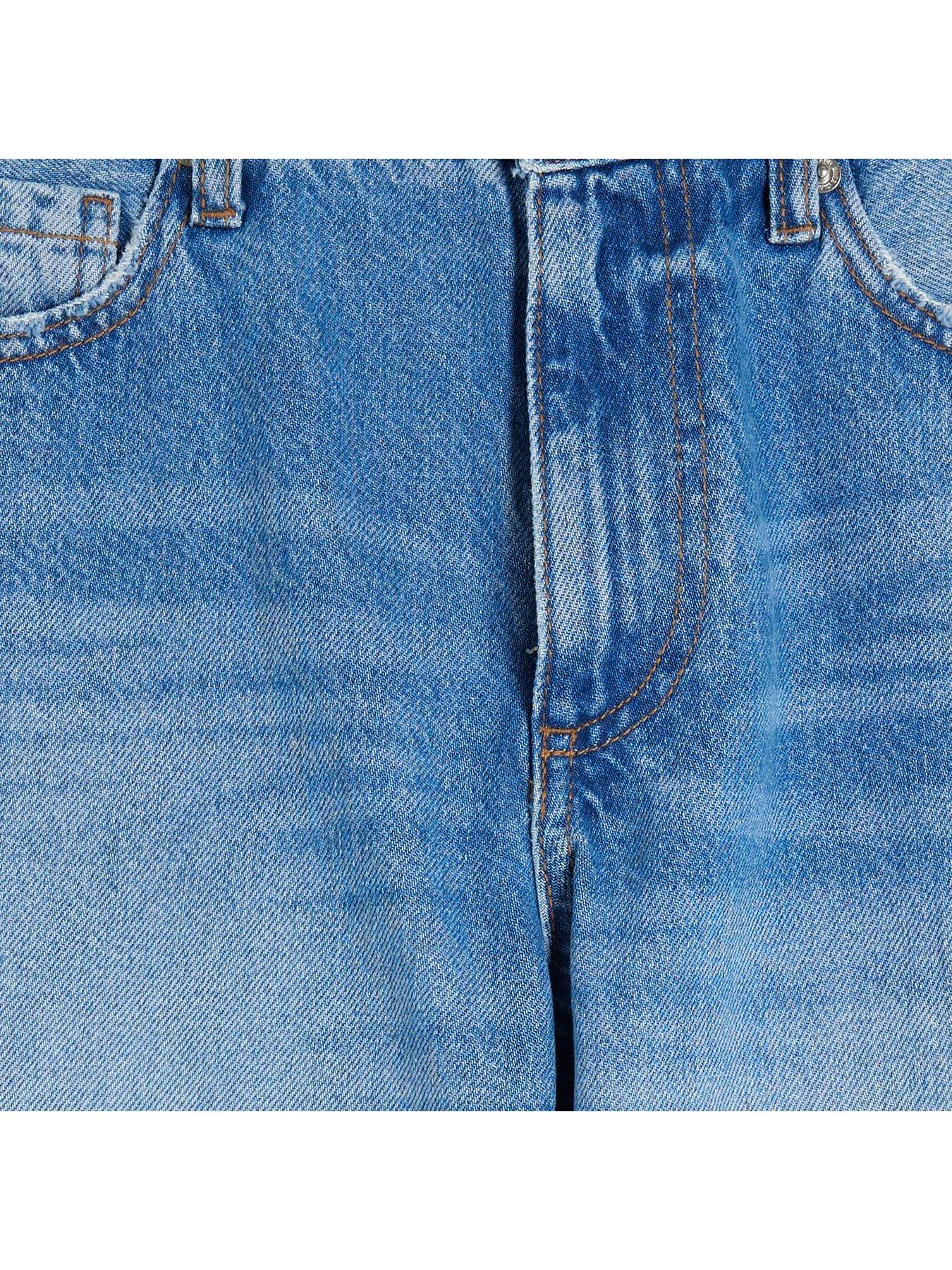 RI Petite Relaxed Straight Jagger - Blue | Littlewoods