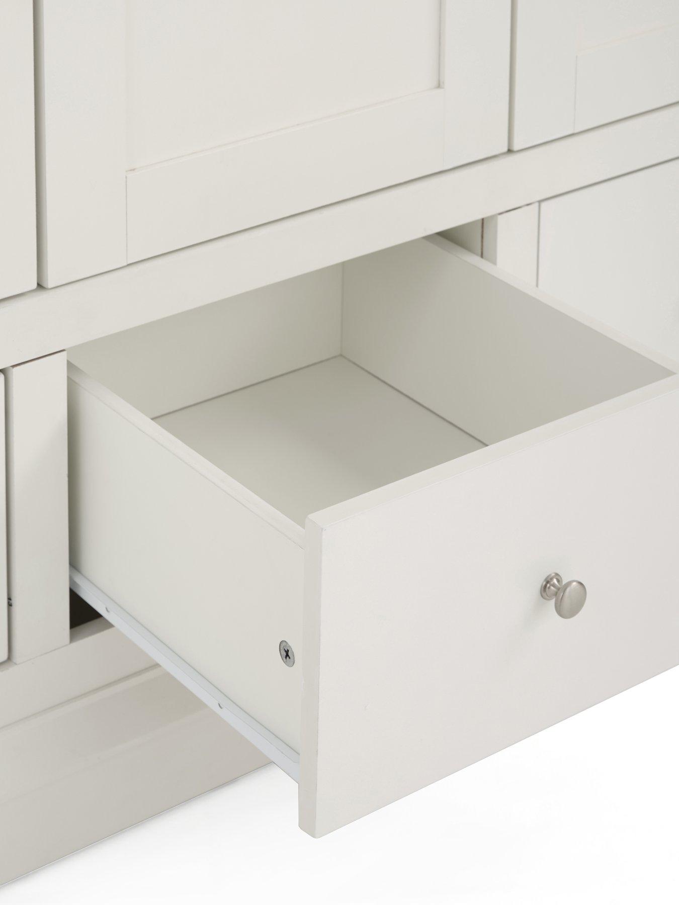 The Very Collection Hanna 3 Door, 3 Drawer Wardrobe - White | Littlewoods
