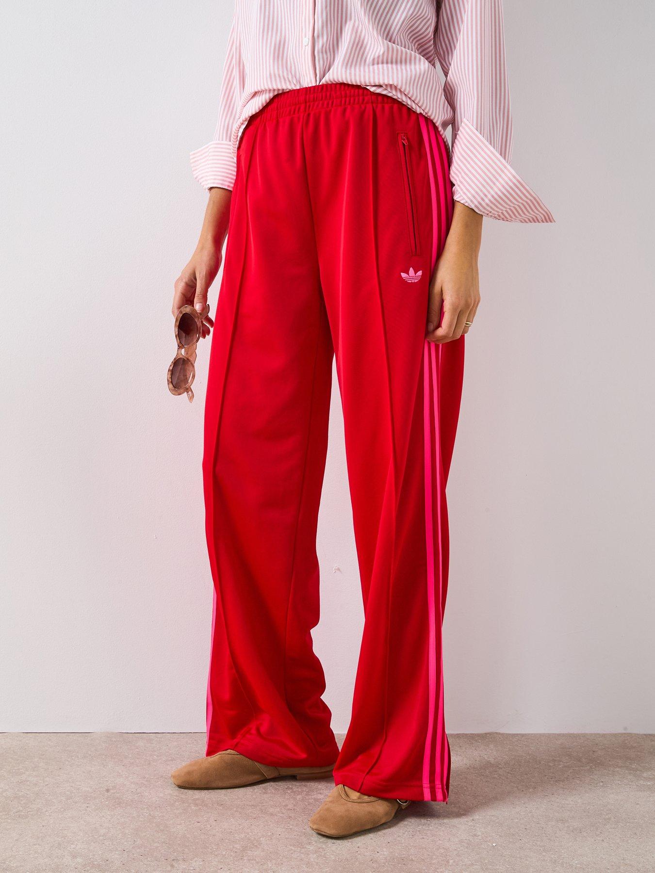 adidas Originals Women's Adicolor Firebird Tracksuit Bottoms - Red ...