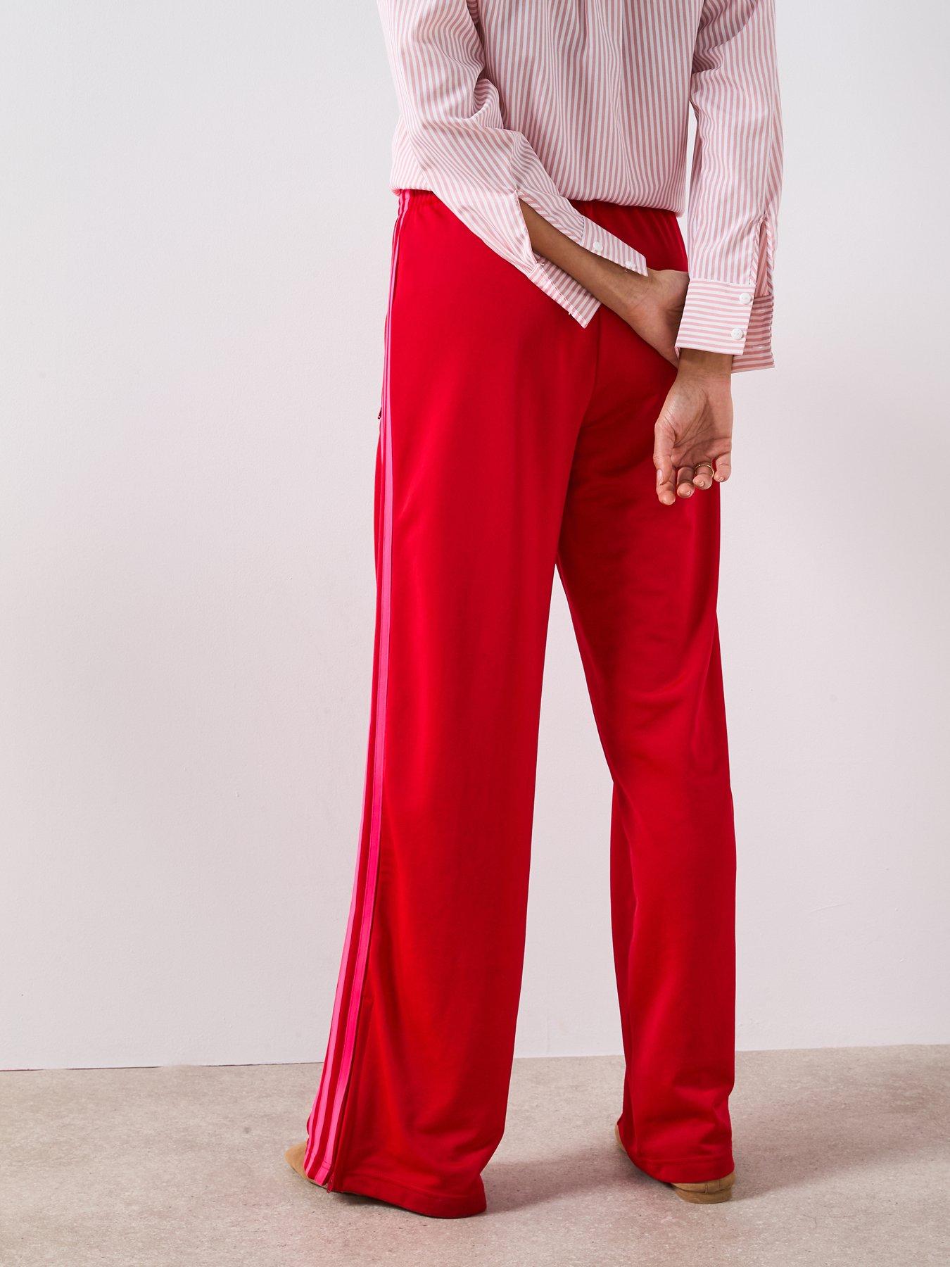 adidas Originals Women's Adicolor Firebird Tracksuit Bottoms - Red ...