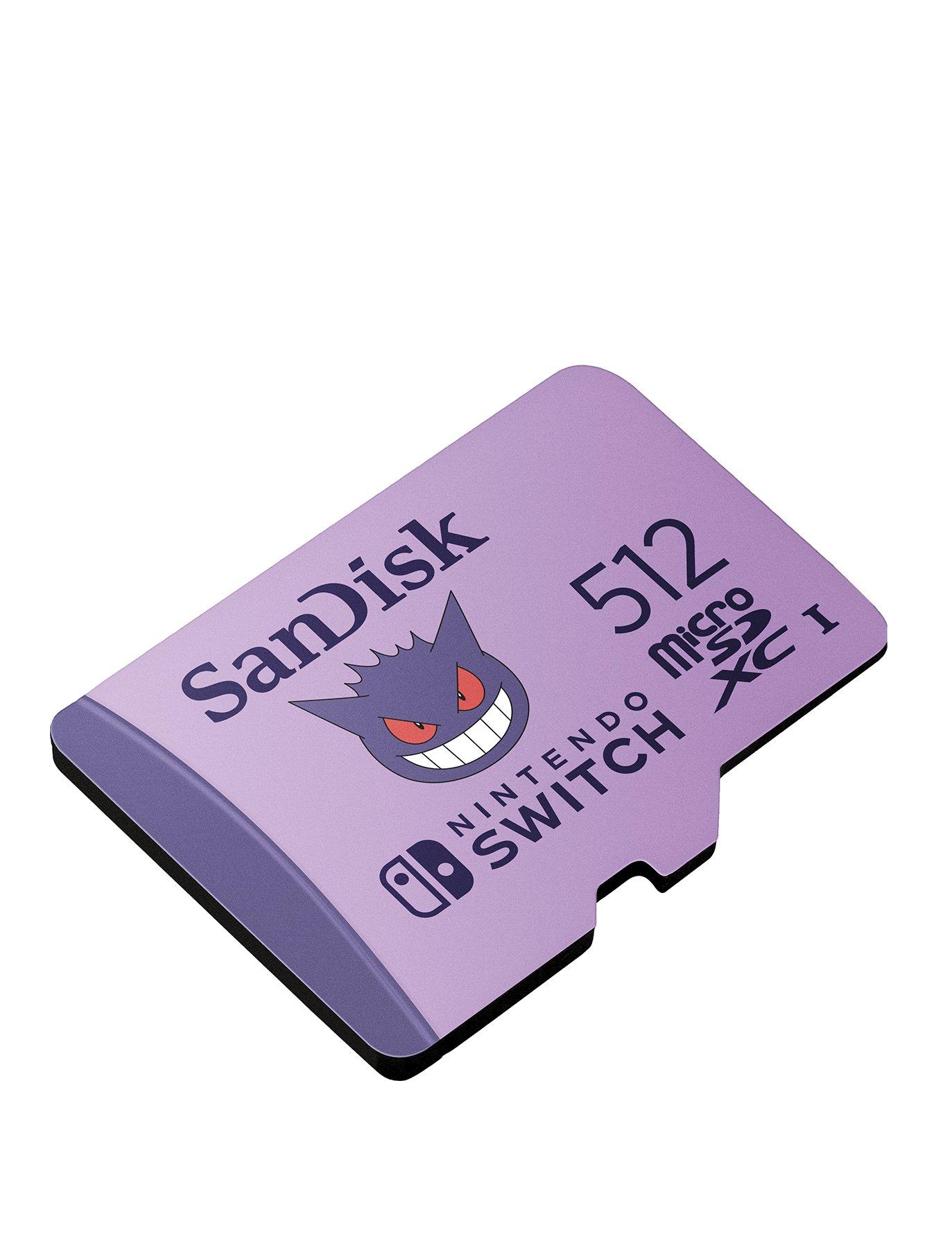 SanDisk Pokemon microSDXC card for Nintendo Switch 512GB, up to 100MB/s ...