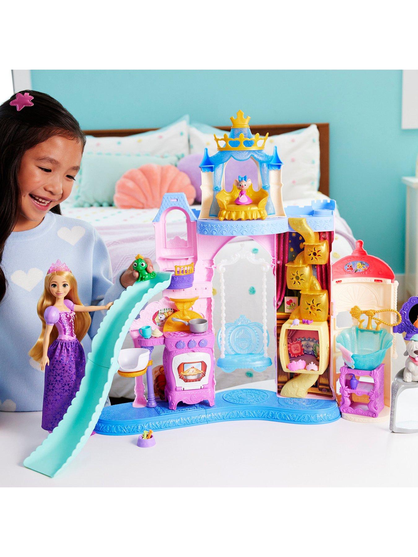 Disney Princess Pet Palace Playset with 7 Play Areas, 3 Animal Friends ...